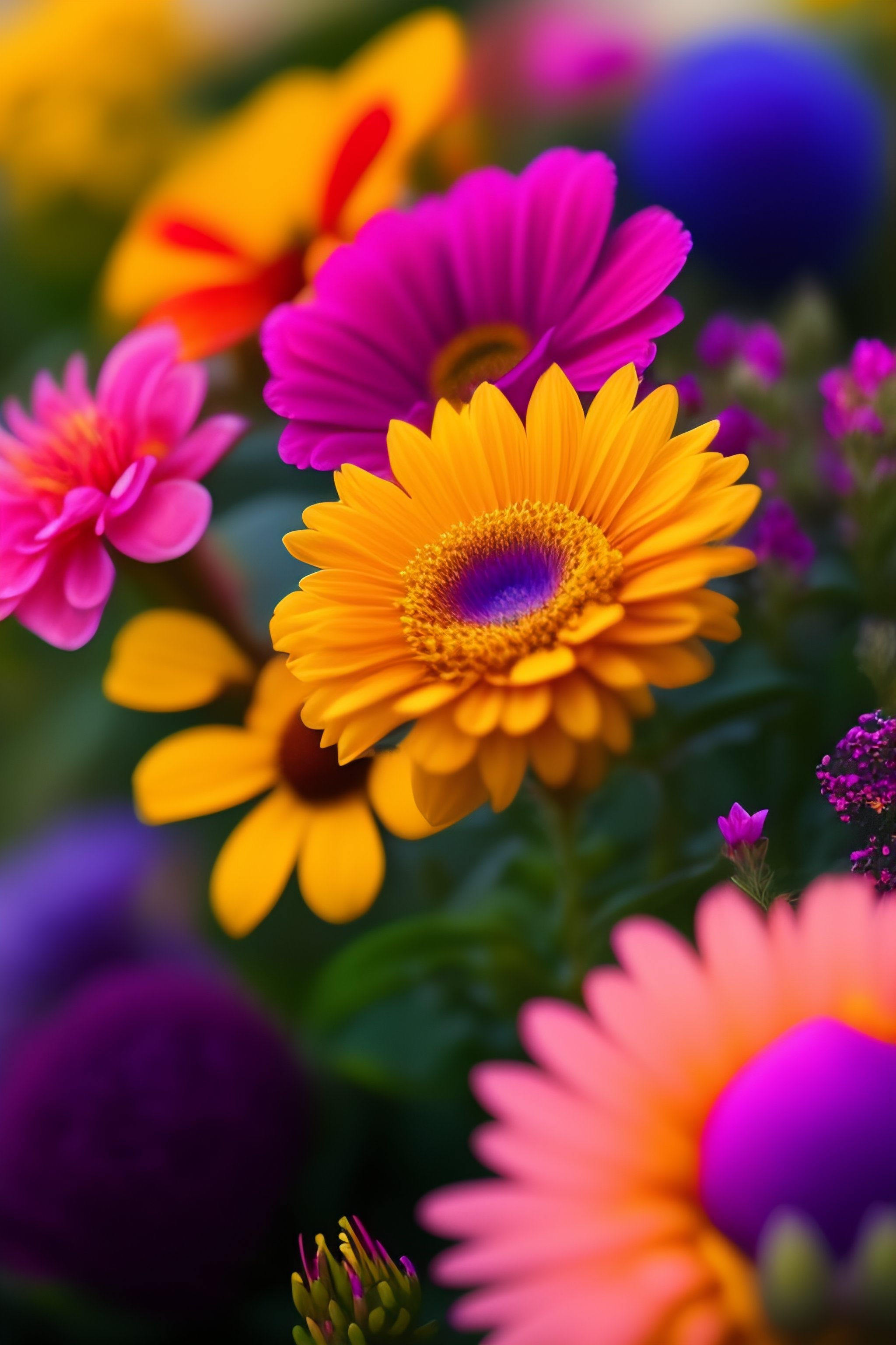 Lexica - Lots of different flowers in an explosion of colour