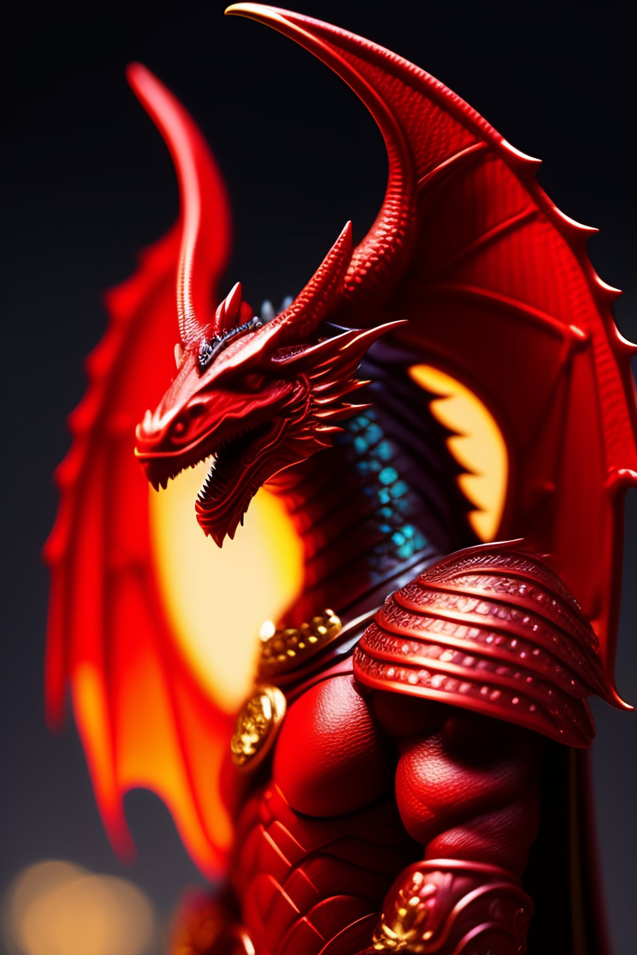 Lexica - Humanoid red dragon