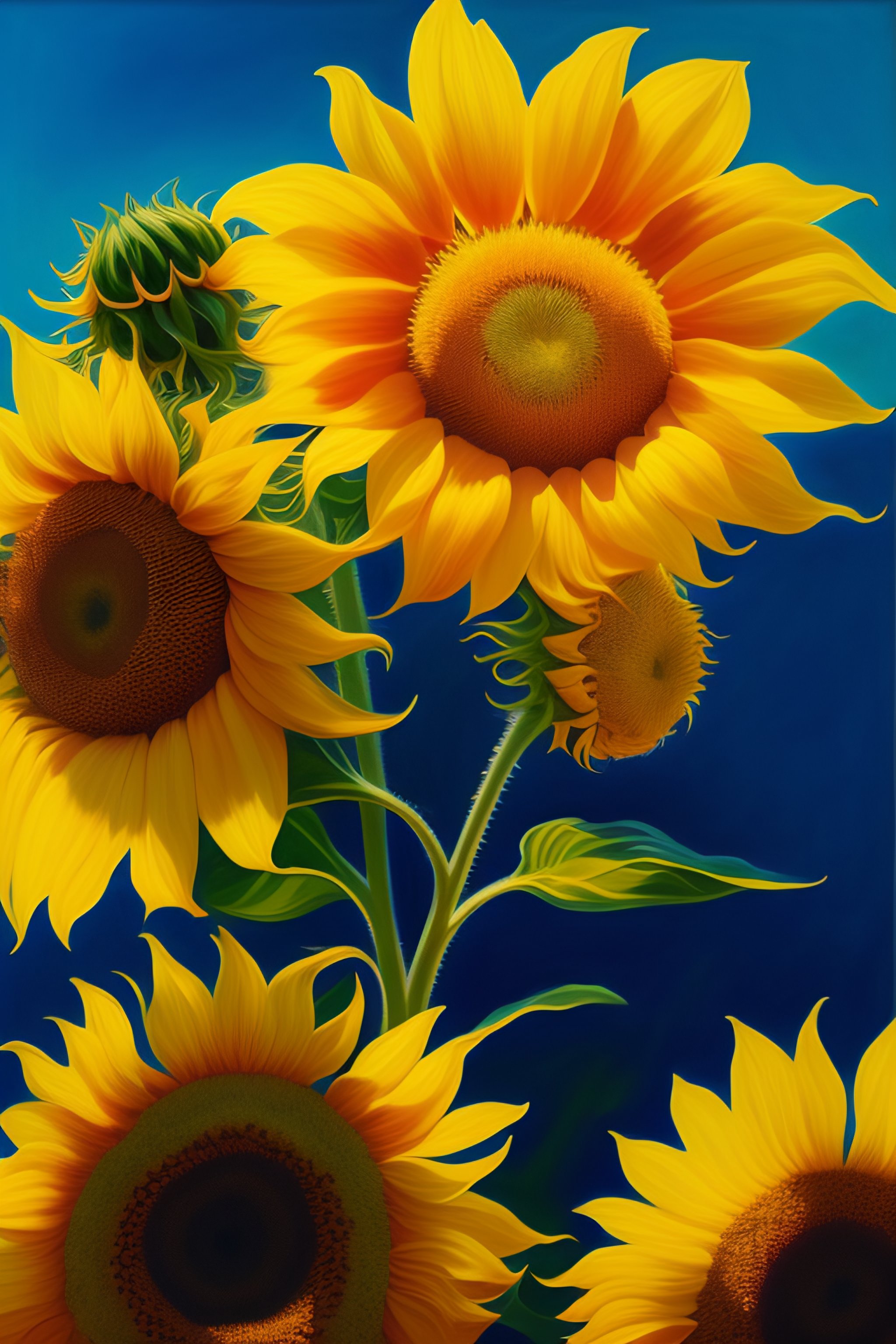 Lexica - Sunflowers. Salvador Dalí