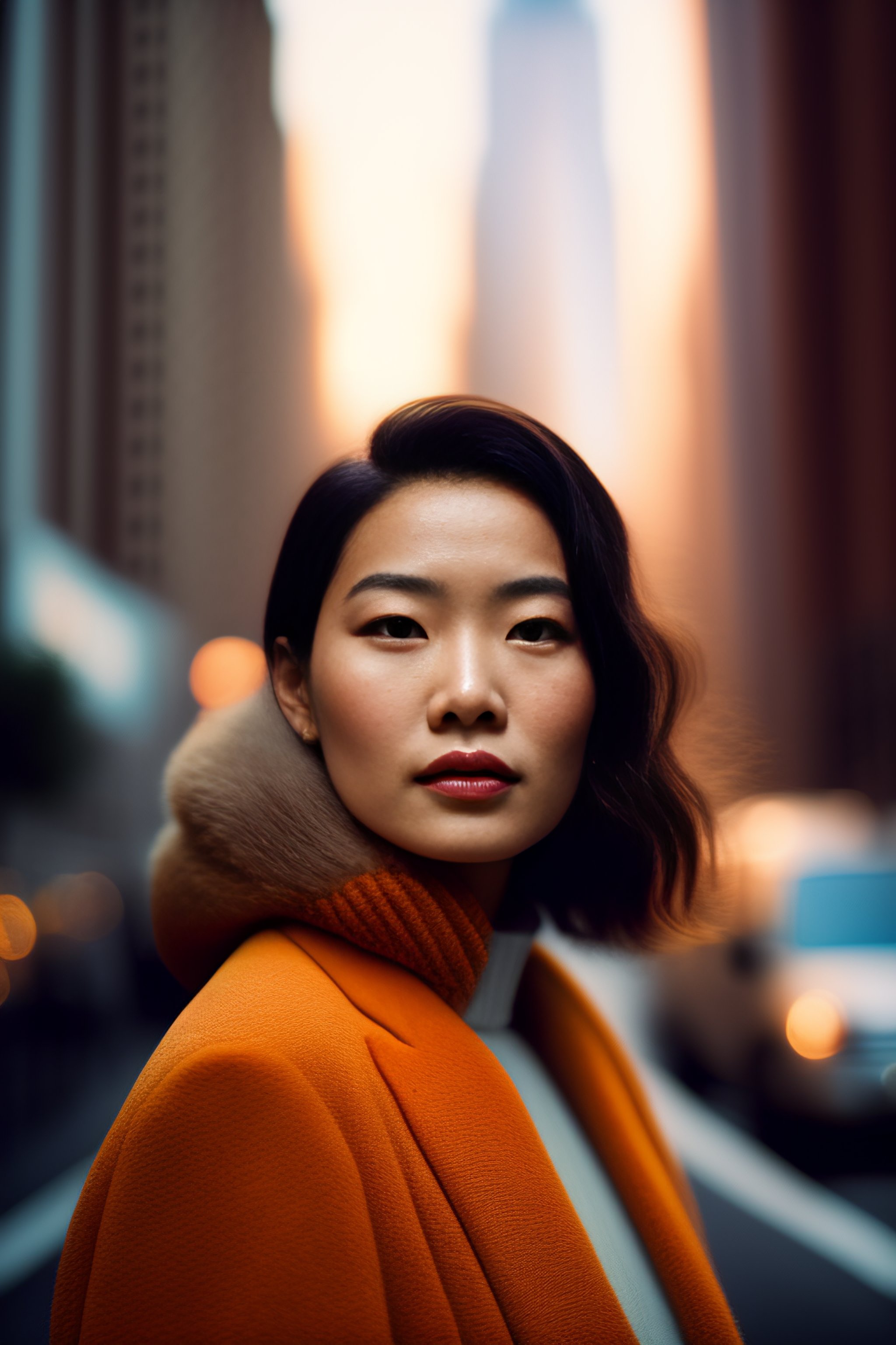 Lexica - Female semi nua perfect portrait, new york, medium format ...