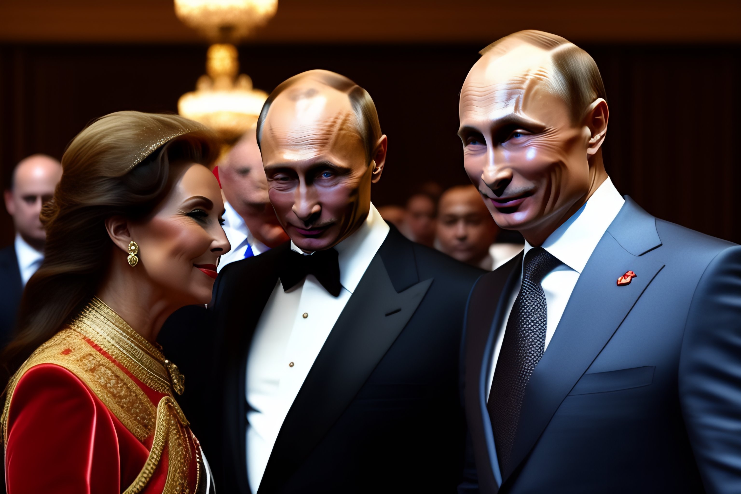 Lexica - Vladimir putin and vladimir putin hugging, looking at the ...