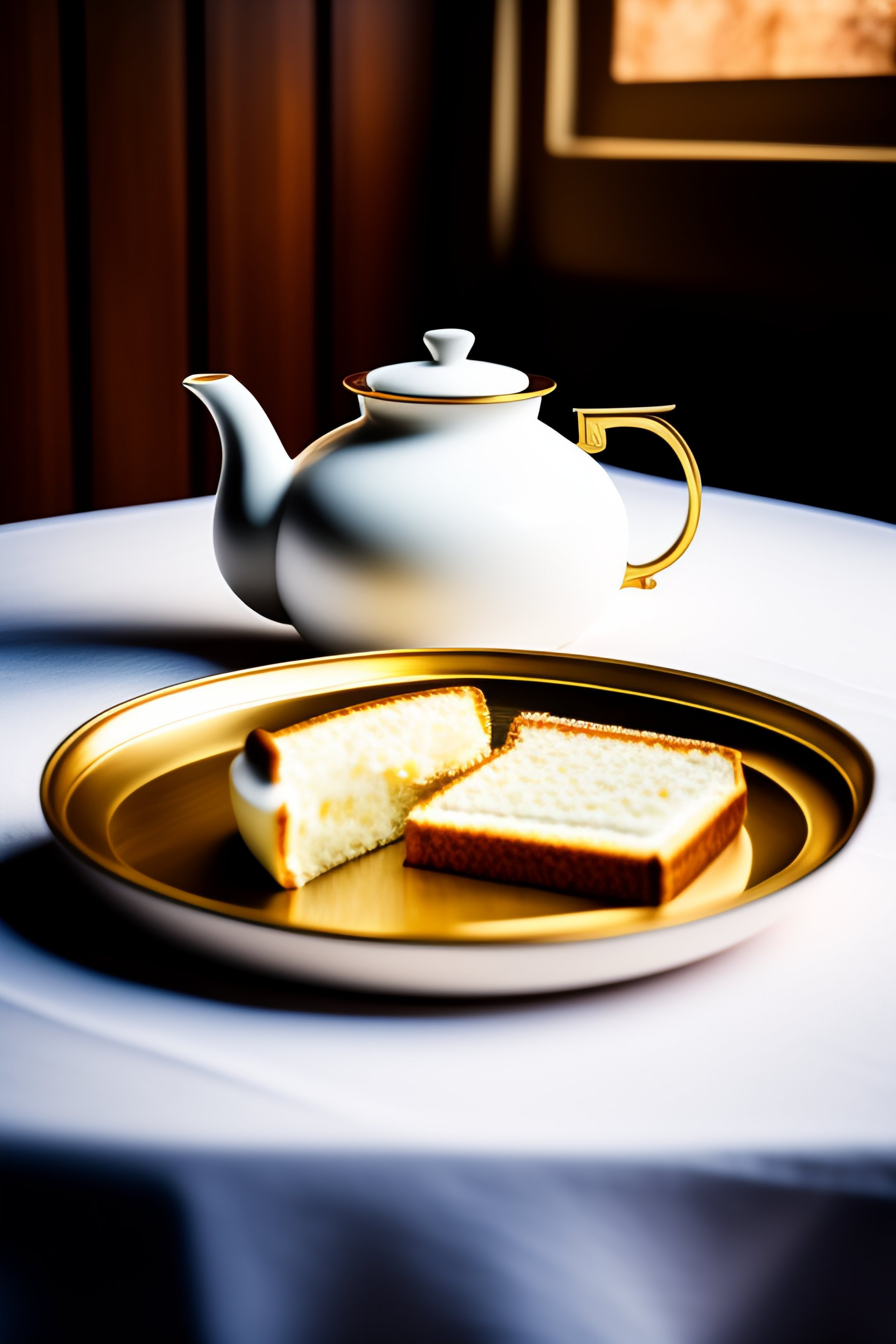 Lexica - A professional photograph of the view across a table set for ...