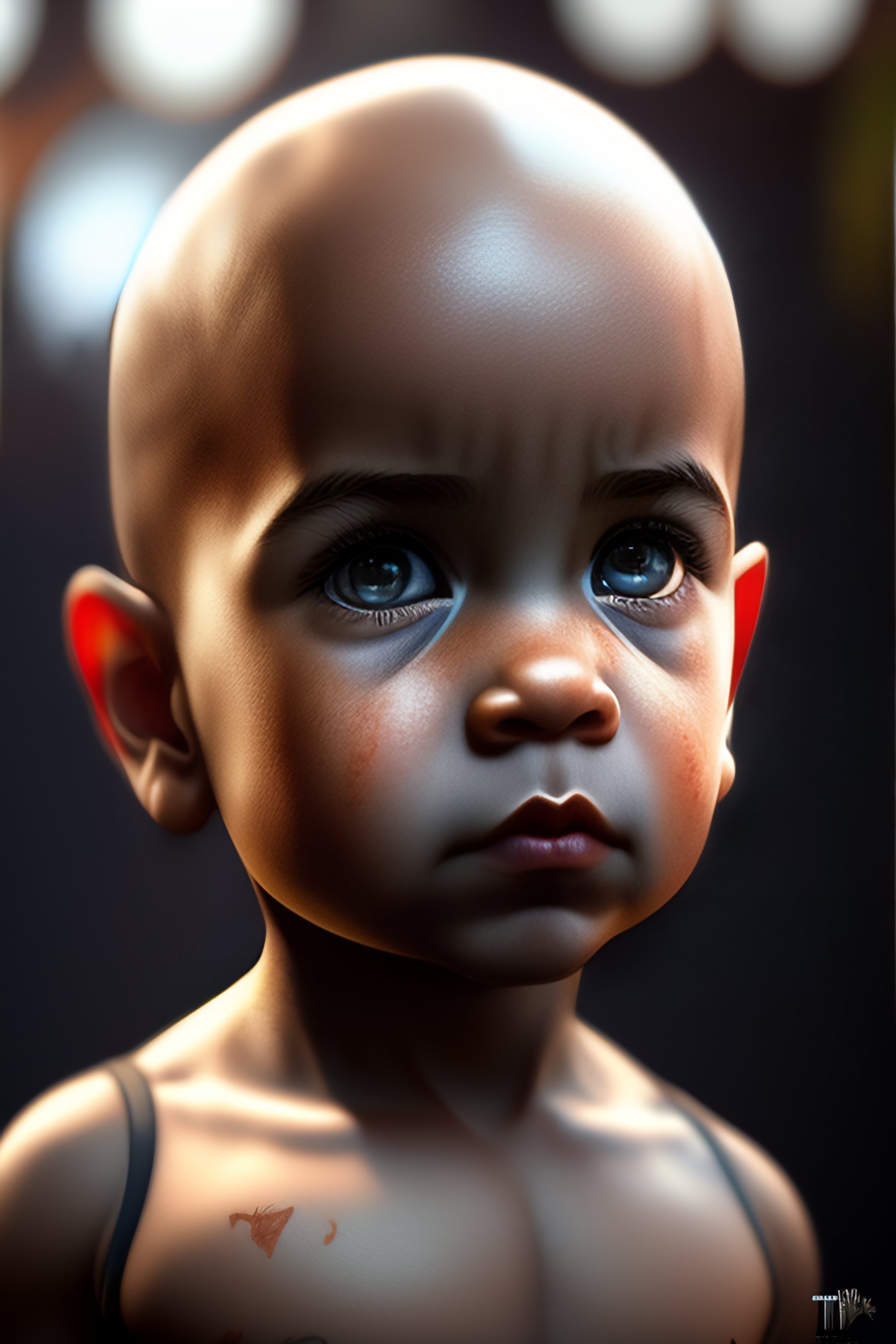 Lexica - Baby kratos by tim burton, hyper detailed, digital art ...