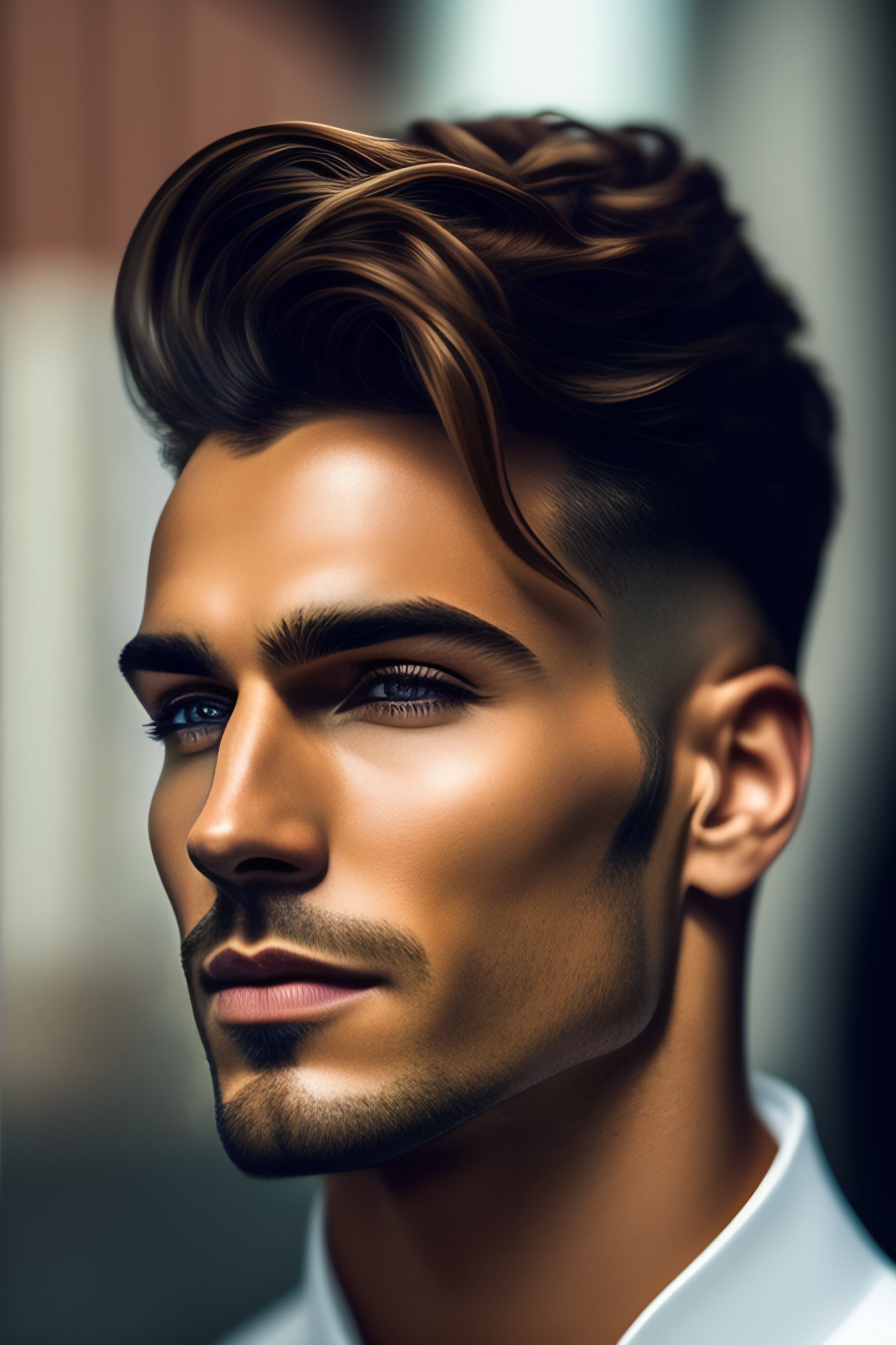 Lexica - Handsome man with a scar on cheek