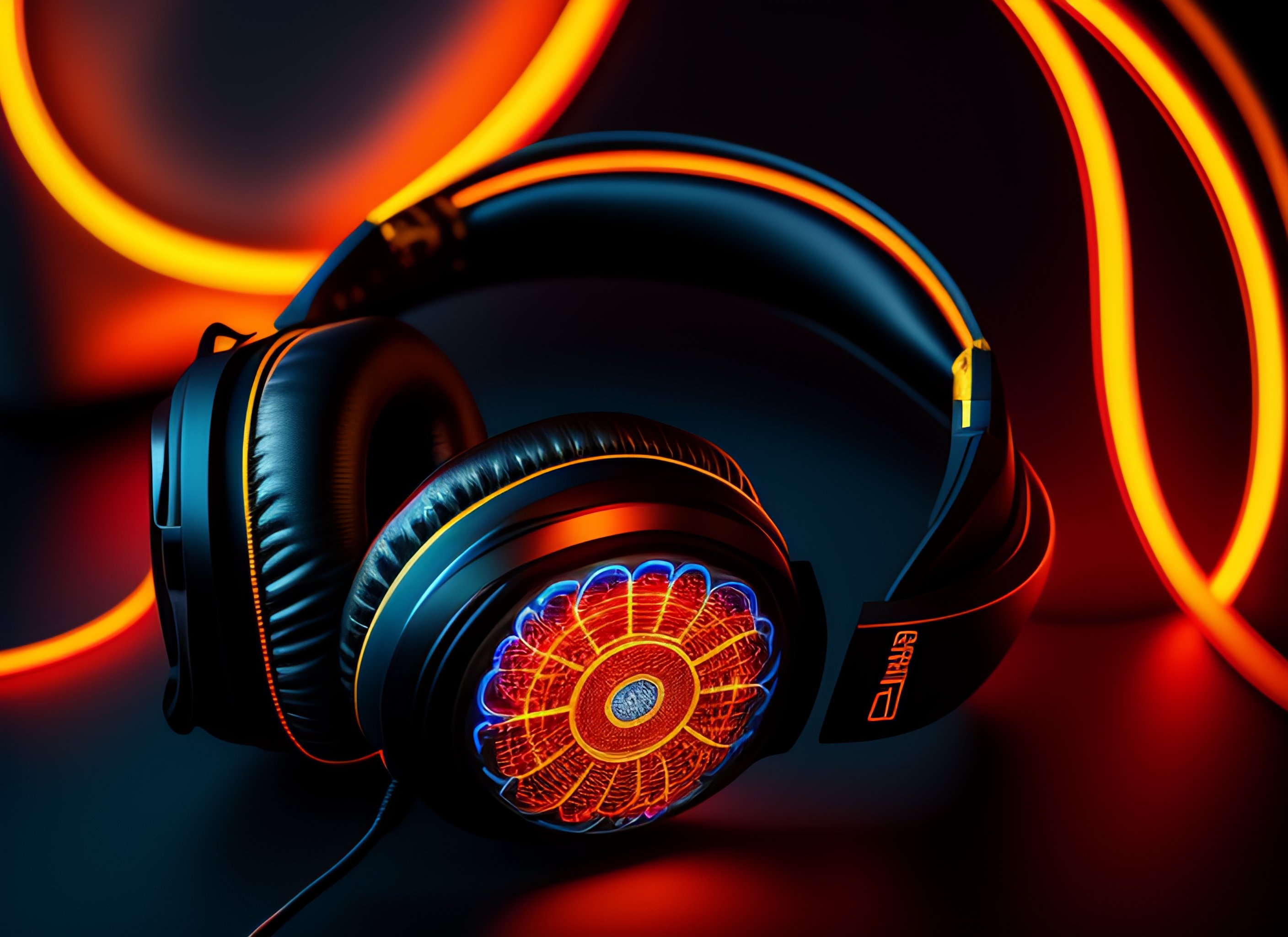 Lexica - An attractive polished black headphone with a hint of neon ...