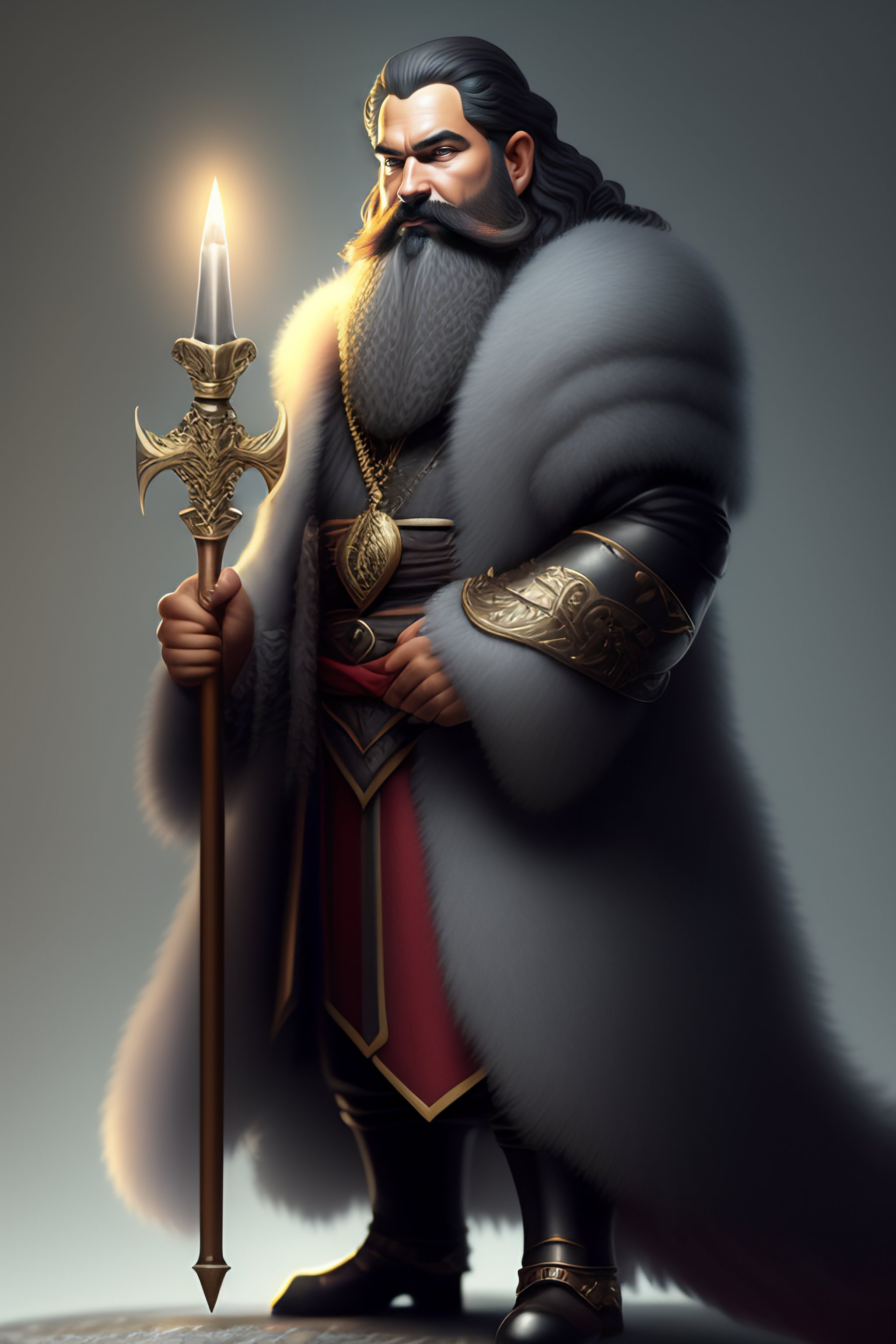 Lexica - A gray-colored dark lord with long beard and very small hands ...