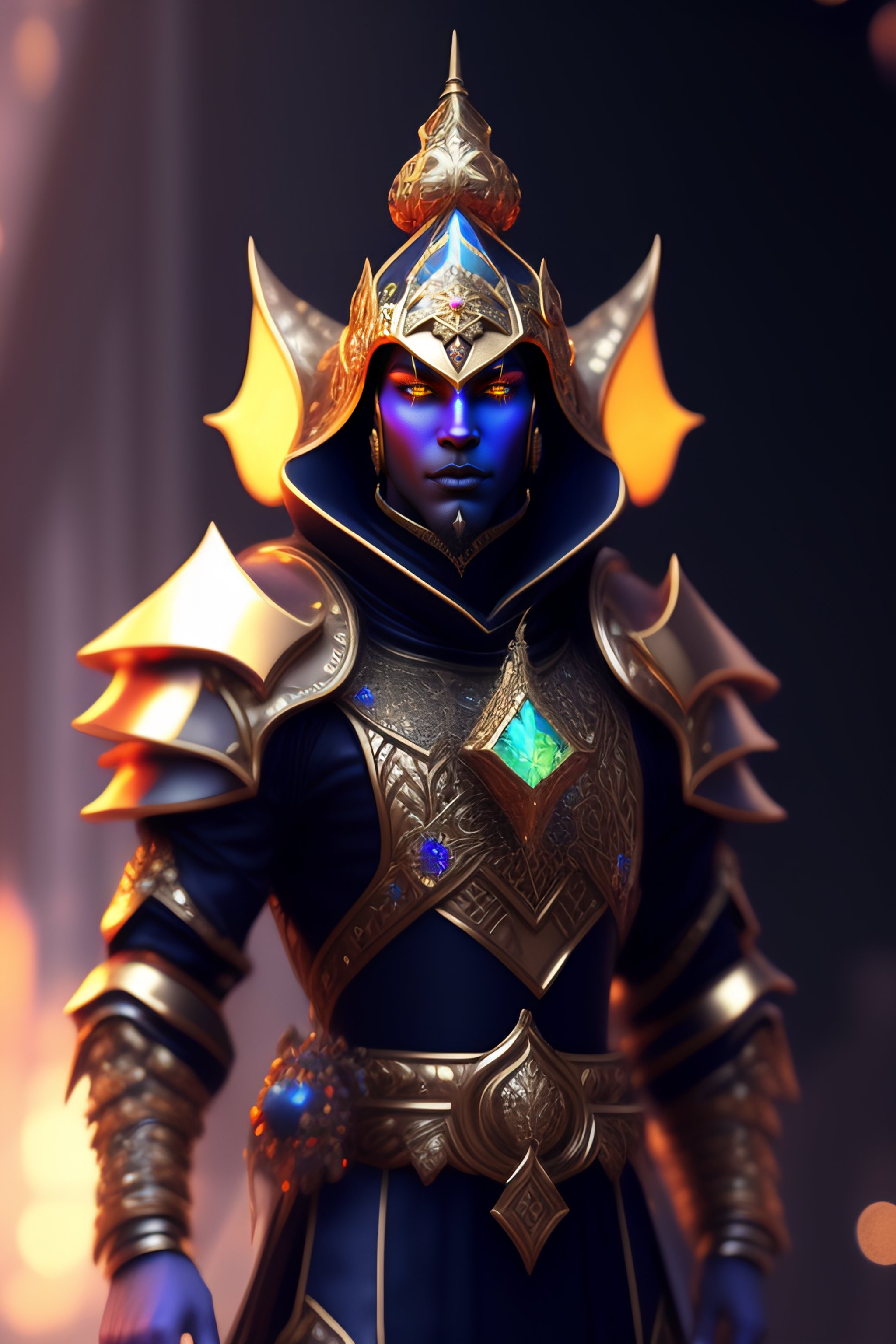 Lexica - Front shot of a court jester character ominous intricate ...