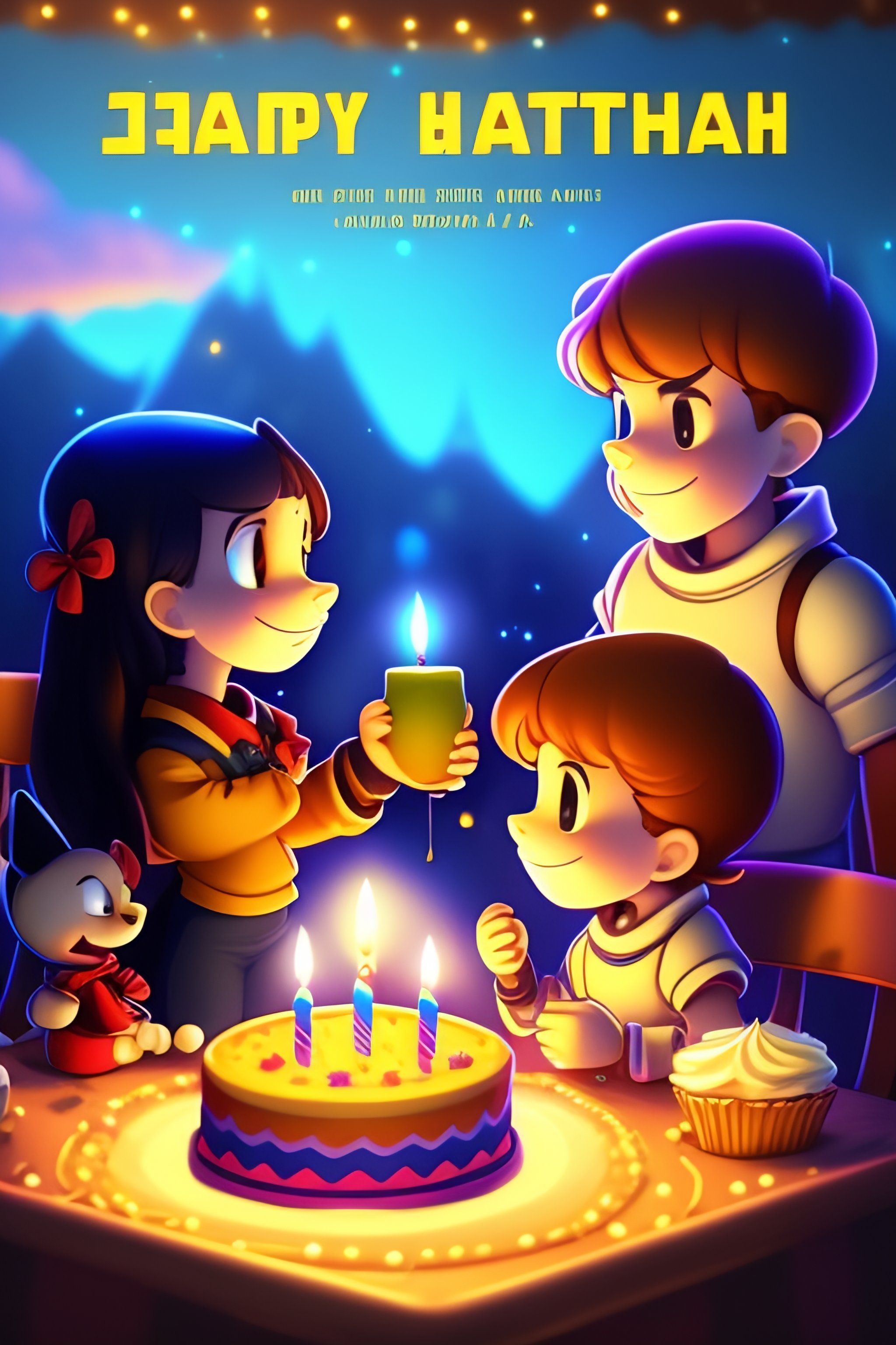 Lexica - Undertale birthday invitation