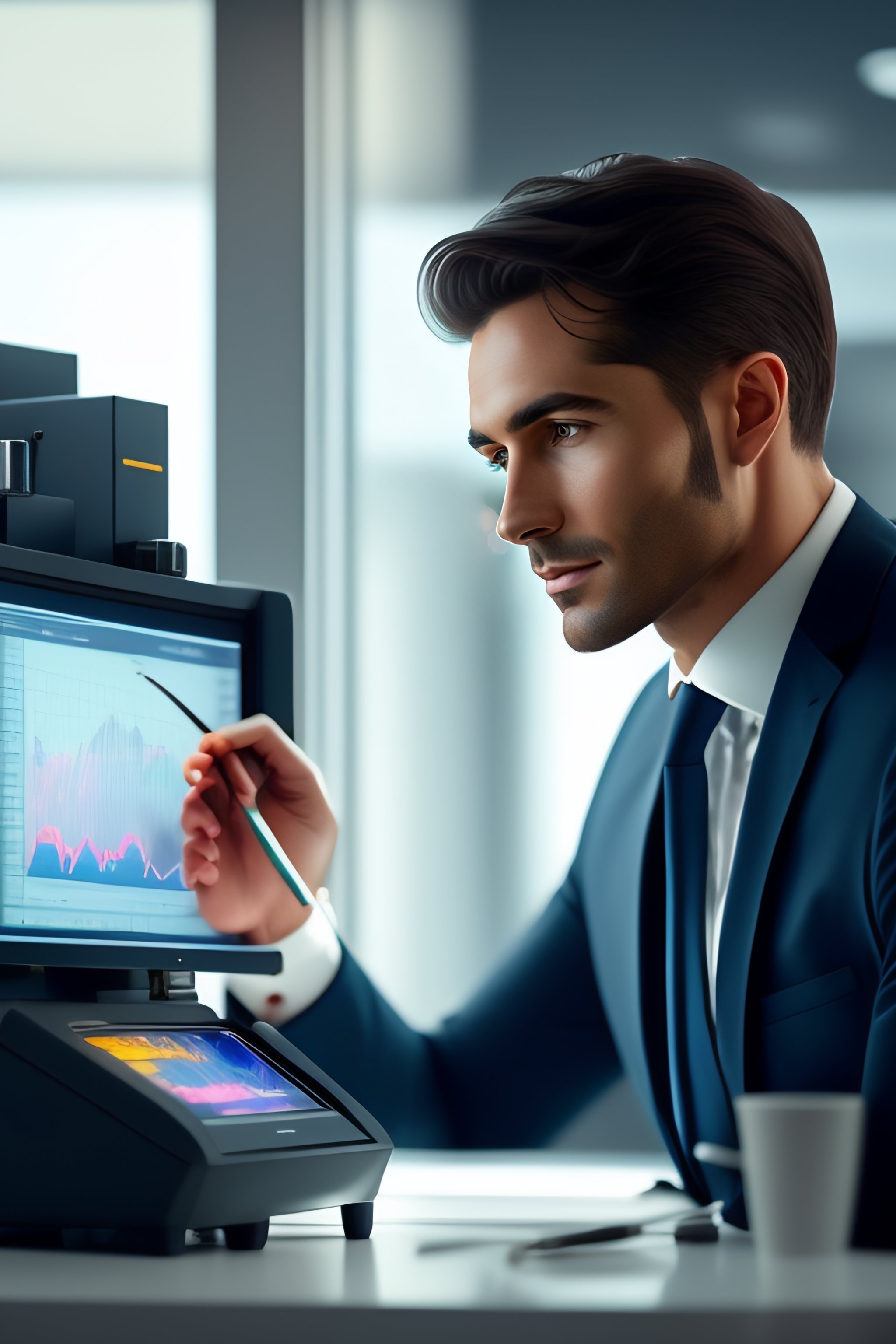 Lexica - Doctor young sophisticated in modern office consultation with ...