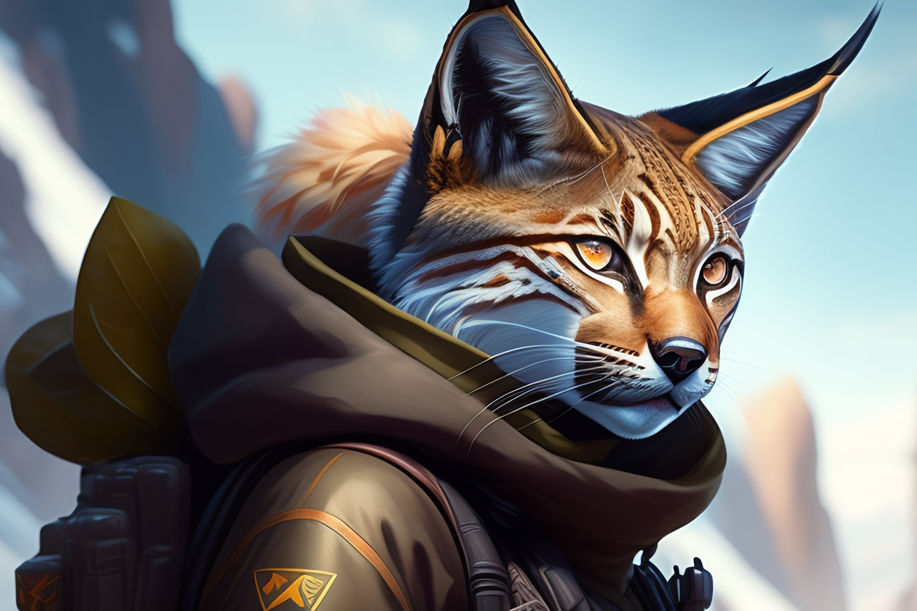 Lexica - A lynx in Apex Legends style, highly detailed, digital ...