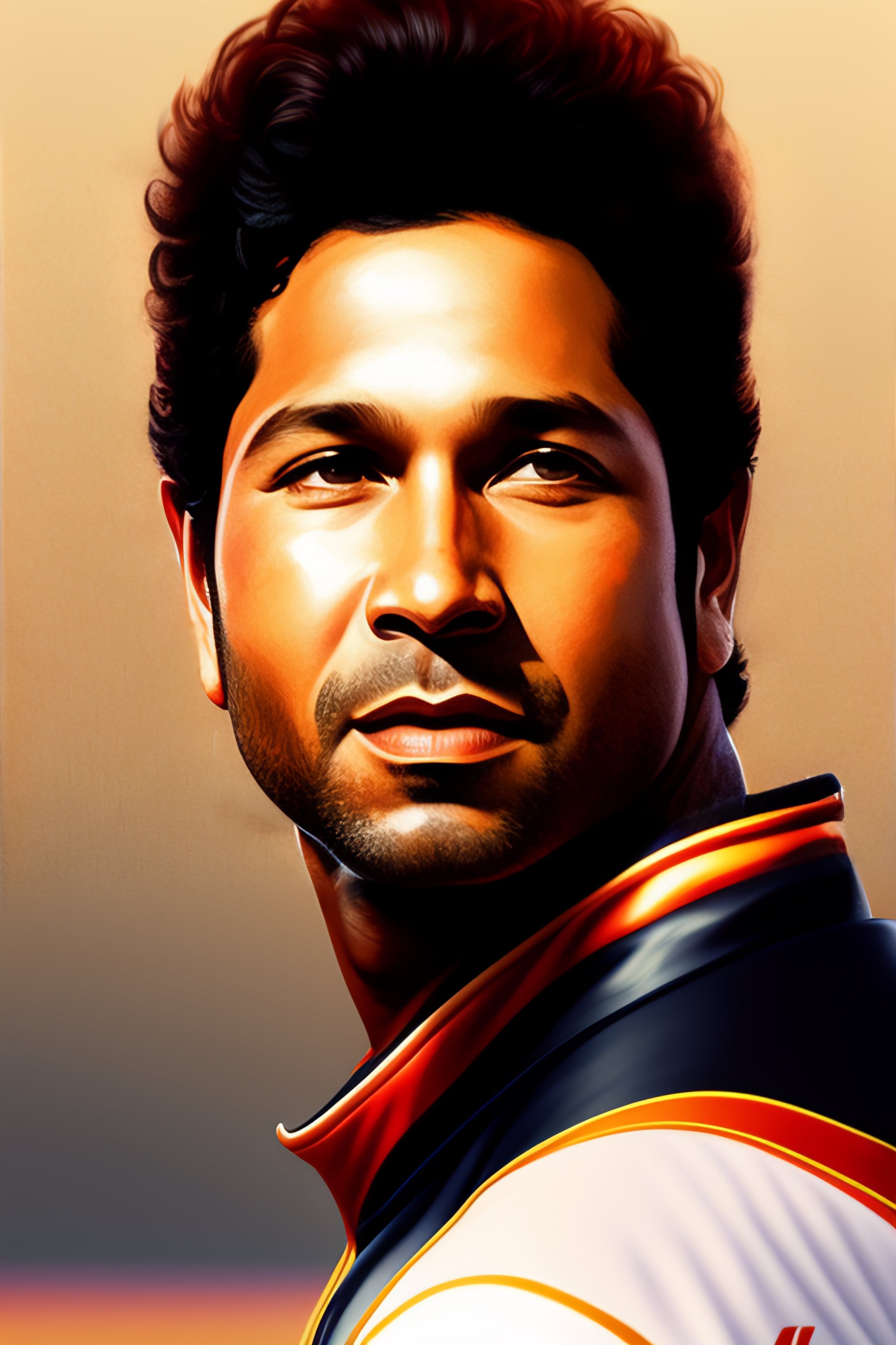 Lexica - Portrait of Sachin Tendulkar batting in Mars, concept art ...