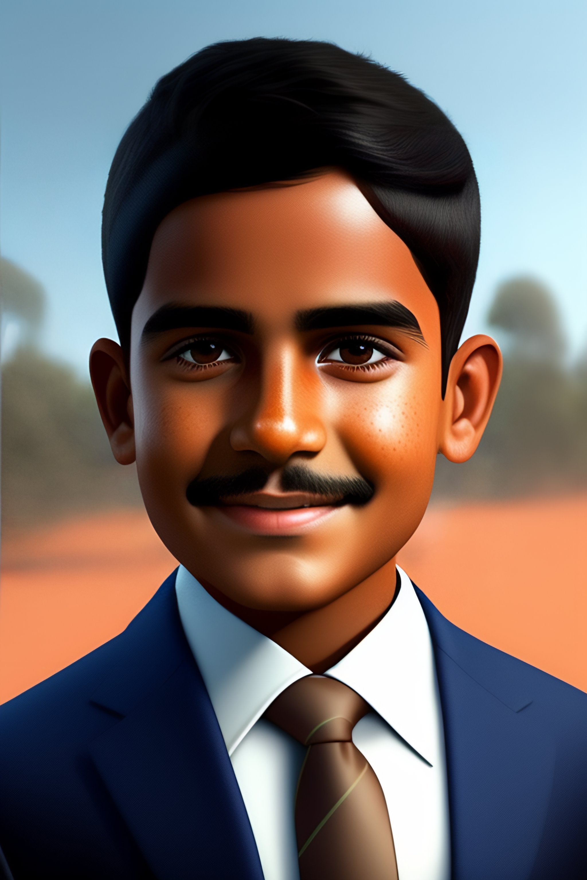 Lexica - Create a australian with some indian features boy as a cartoon ...