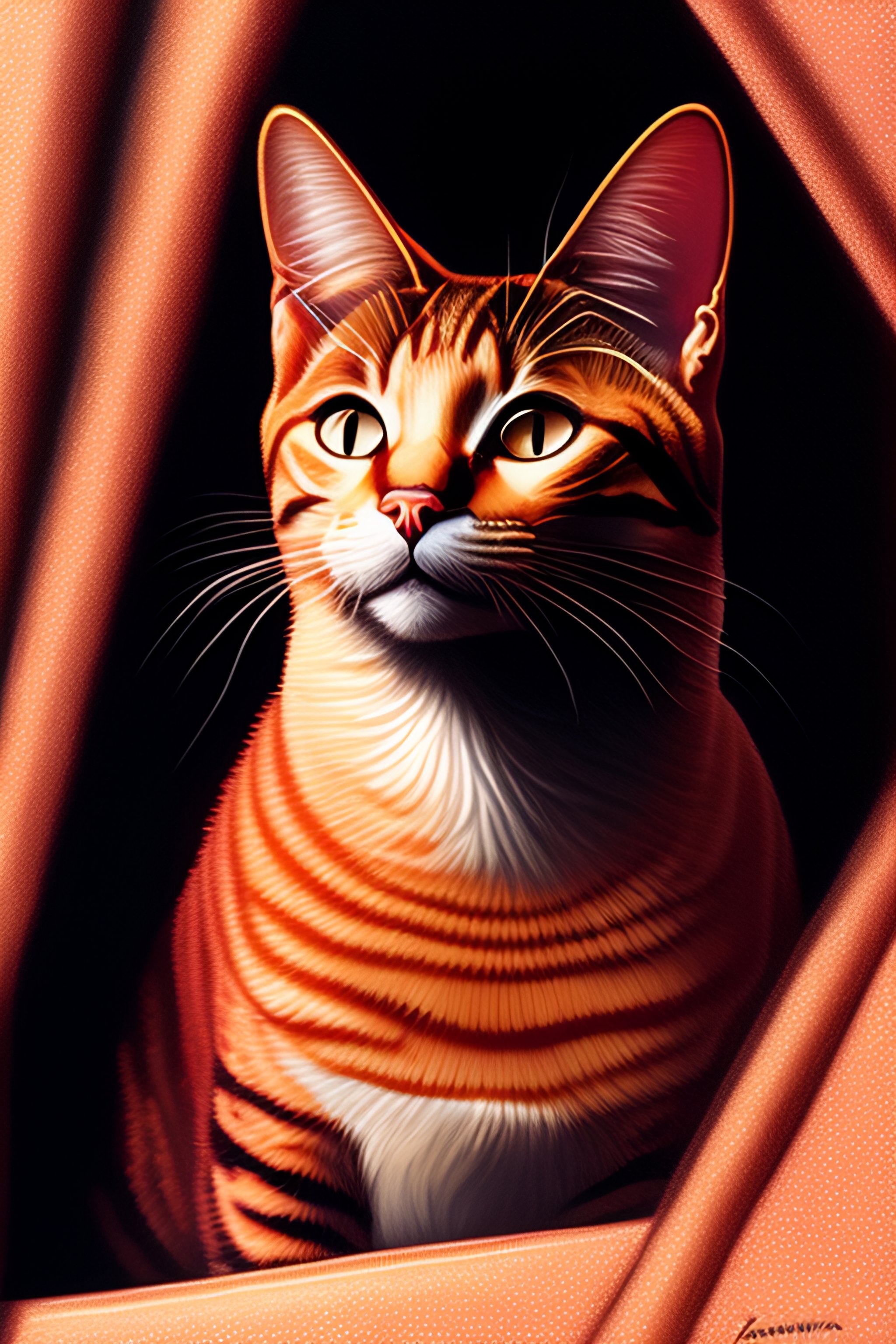 Lexica - Drawing of humanoid anthro cat smiling in the style of attic ...