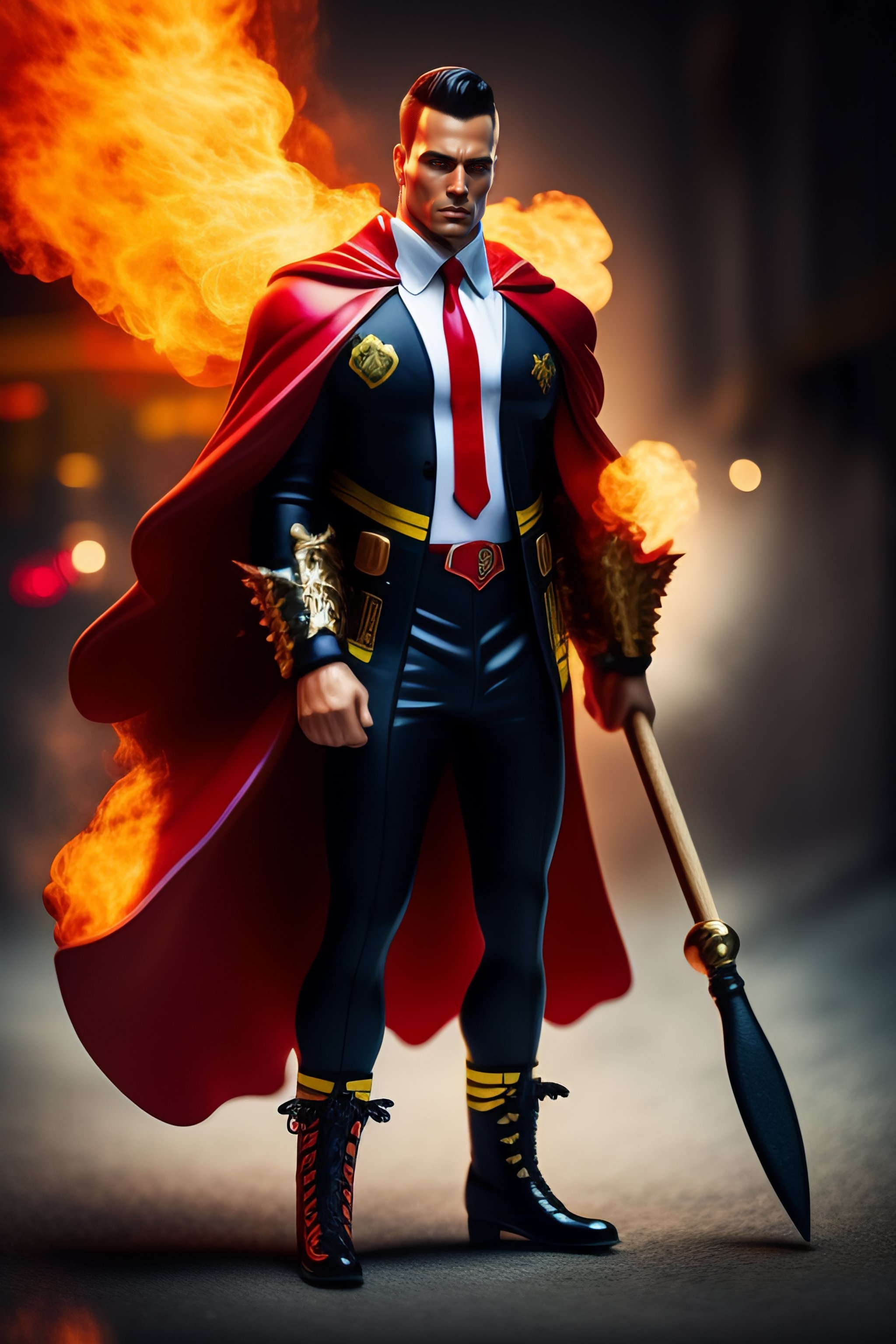 Lexica - Create a unique firefighter super hero with a custom suit and ...