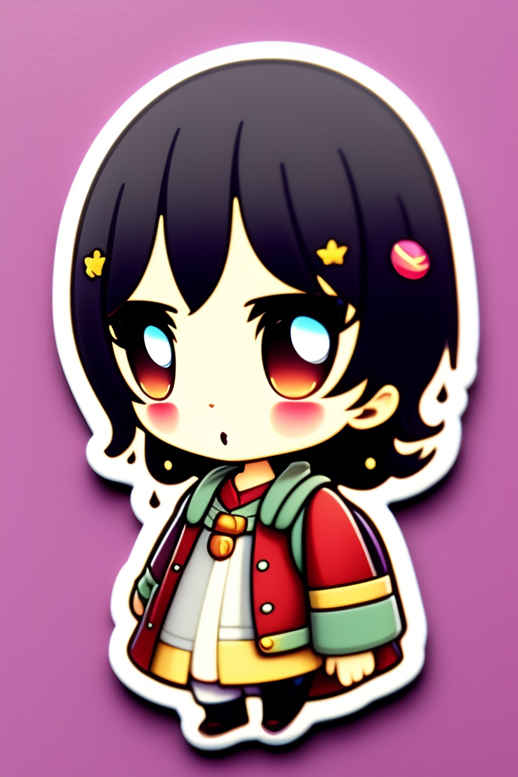 Lexica - Cute 2D Chibi Style Stickers