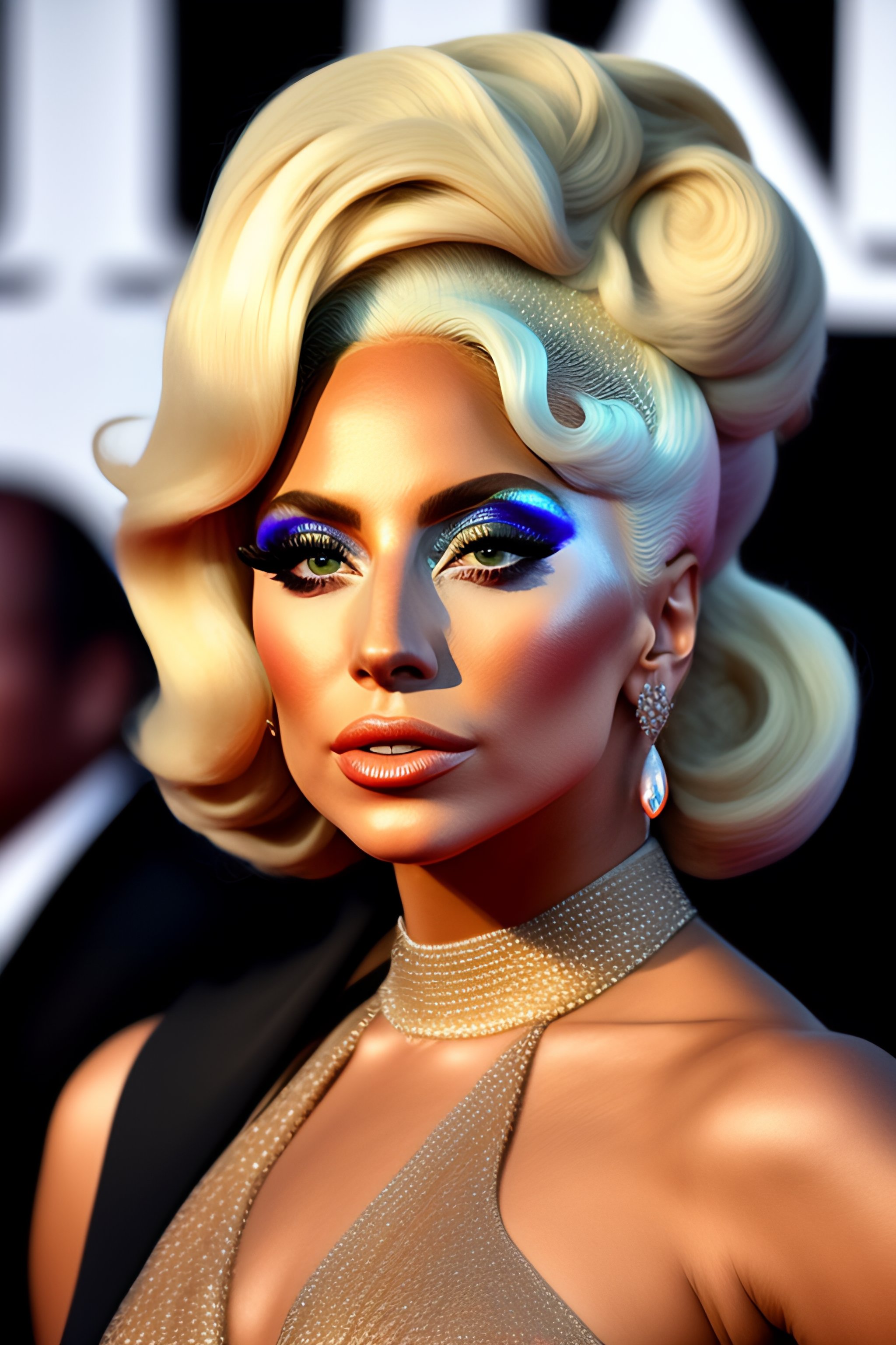 Lexica - Lady Gaga fake tan