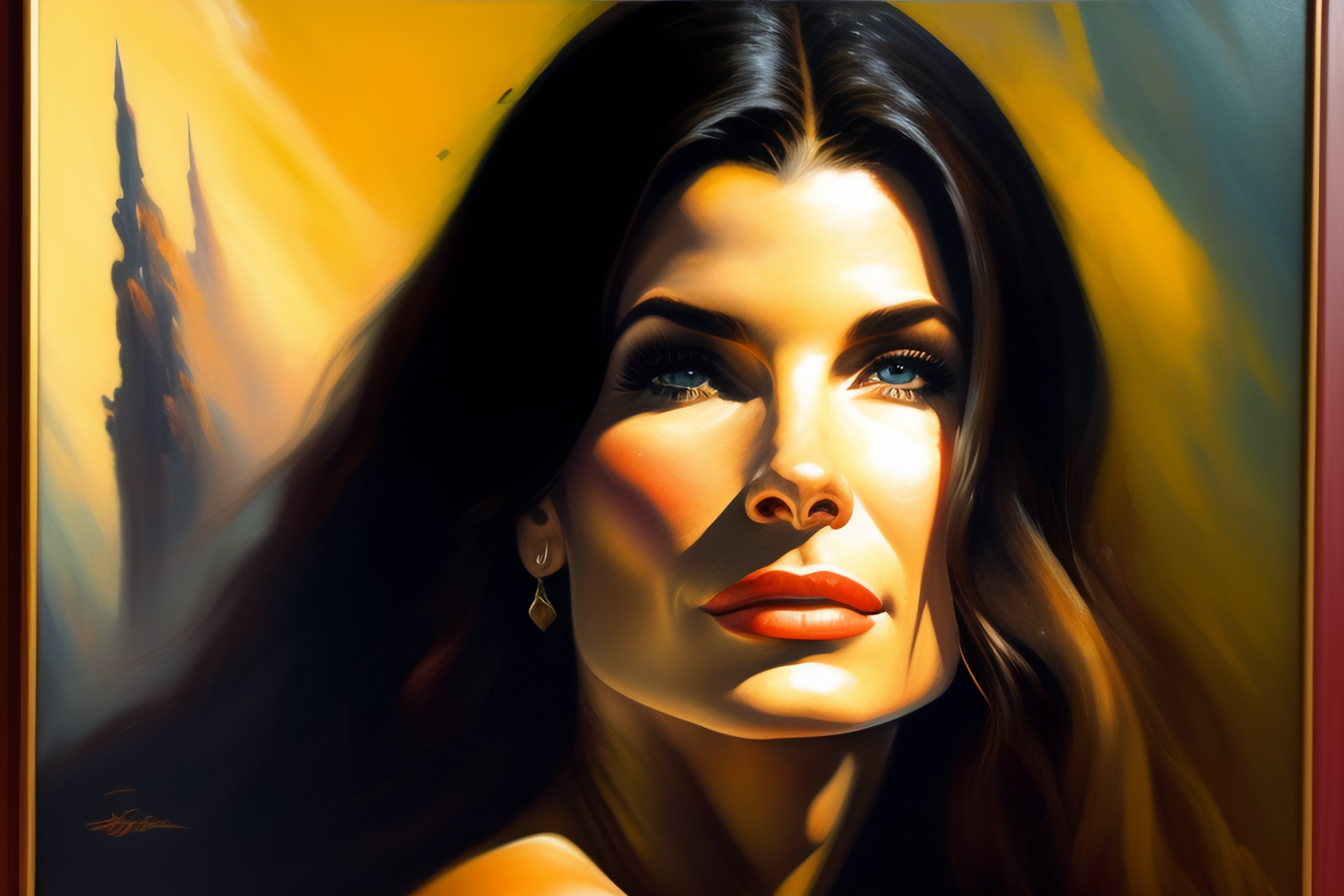 Lexica - Female characters oil-painted by Frank Frazetta, modeled on ...