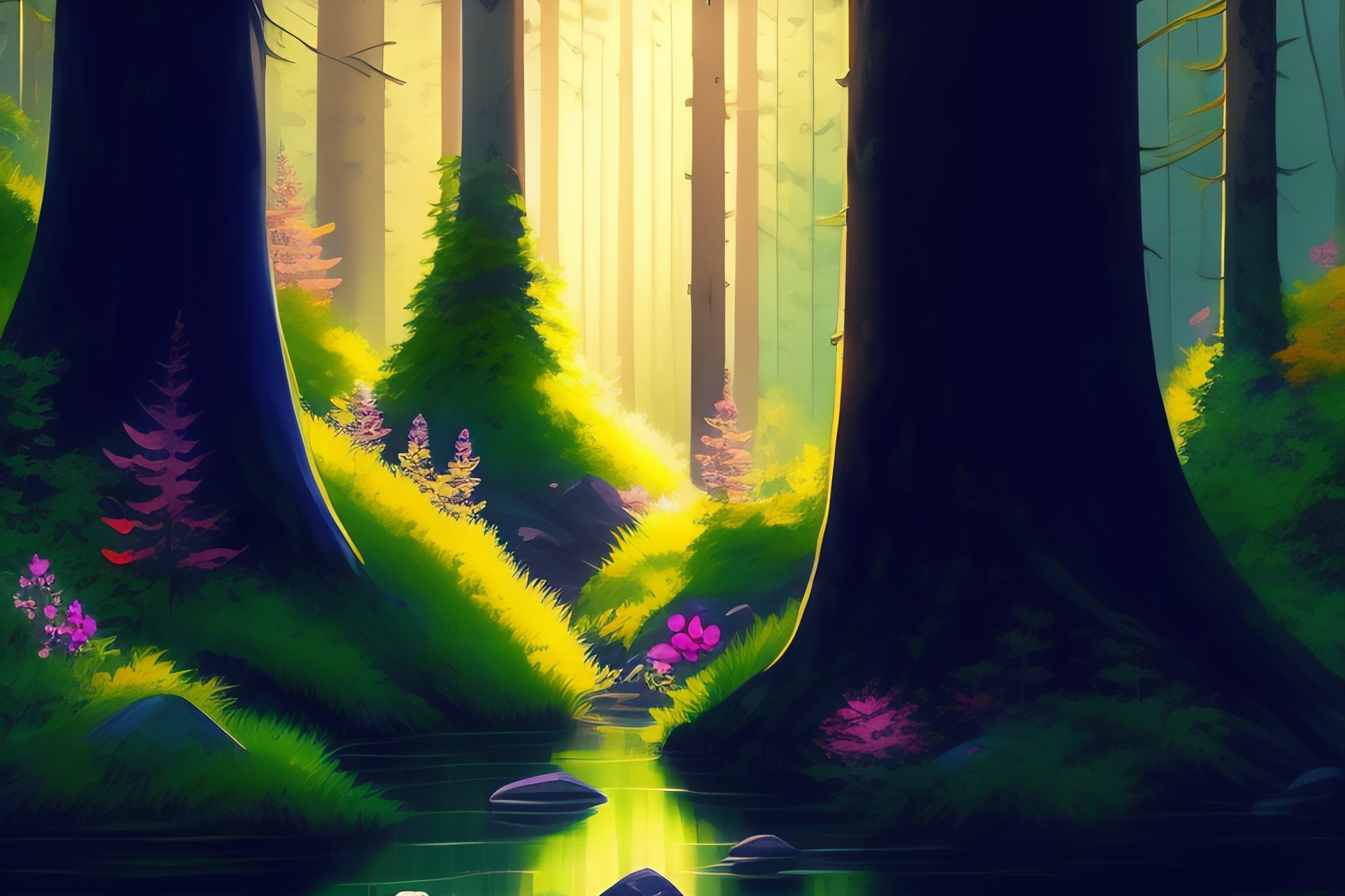 Lexica - Nestled in the heart of a dense, shadowy forest, this anime ...