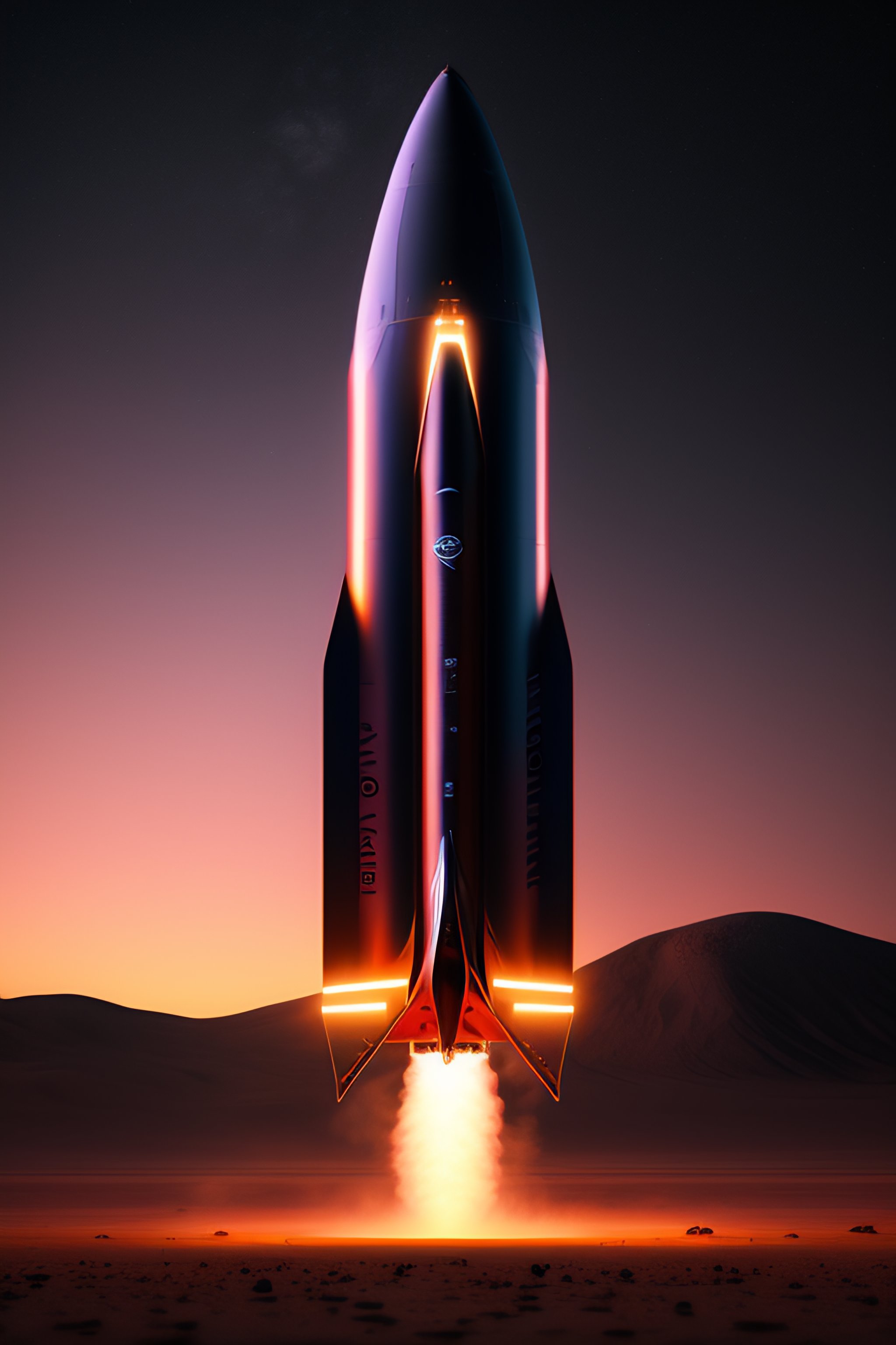 Lexica - 50mm Photograph of SpaceX starship 2.0 designed by SpaceX ...