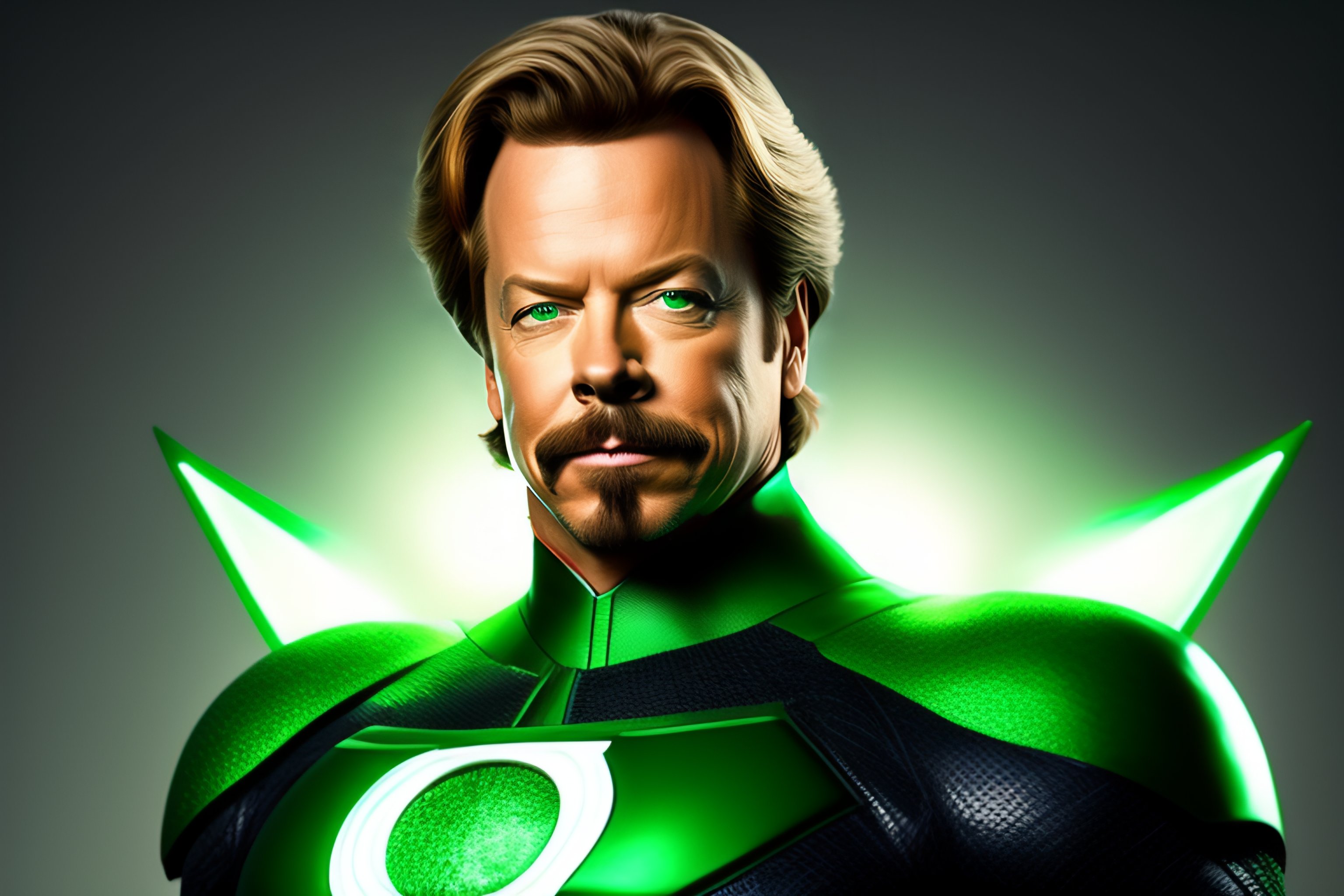 Lexica - Solo portrait photo of David Spade dressed as the Green Lantern
