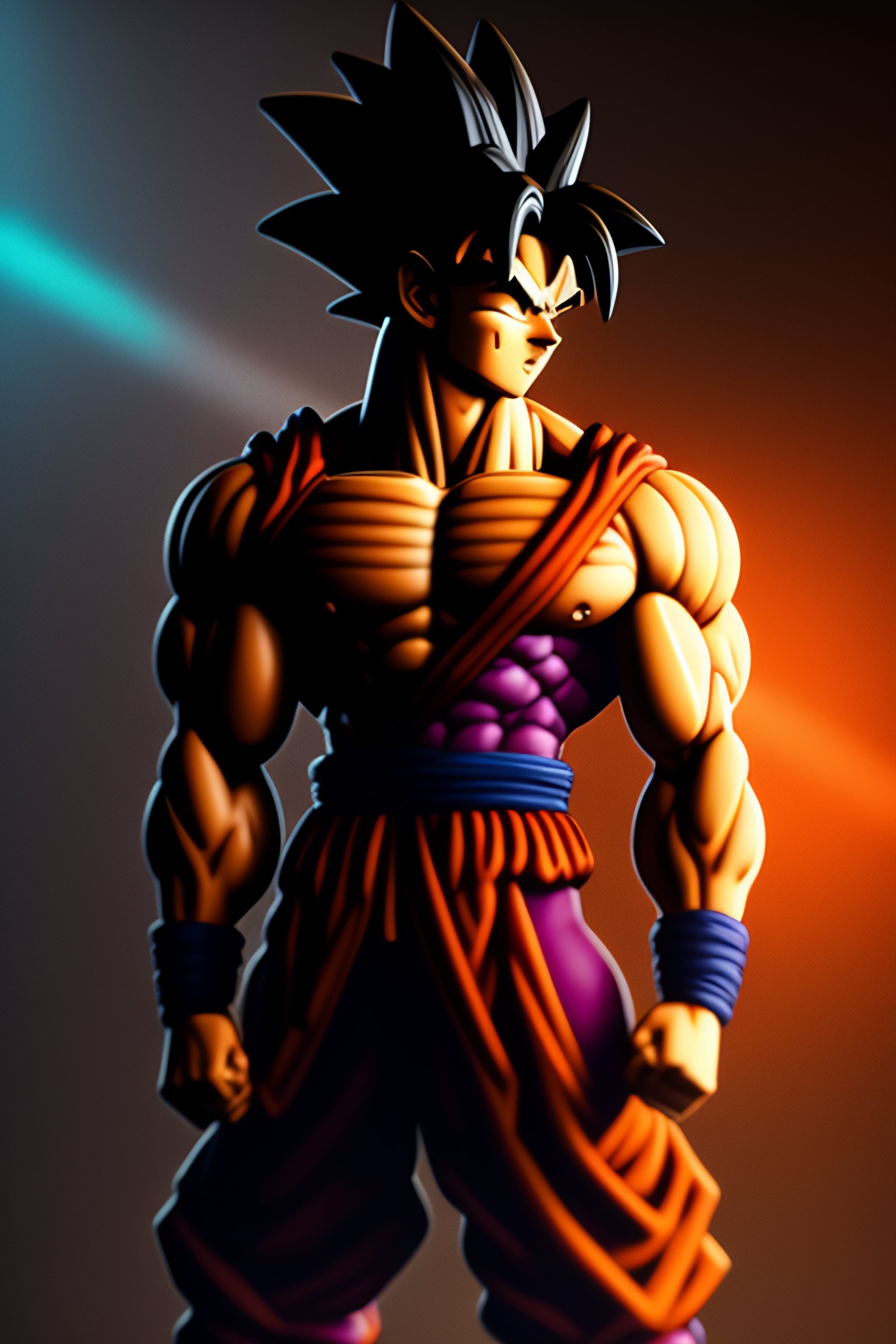 Lexica - Complete body of Goku, playing an Italian violin while ...