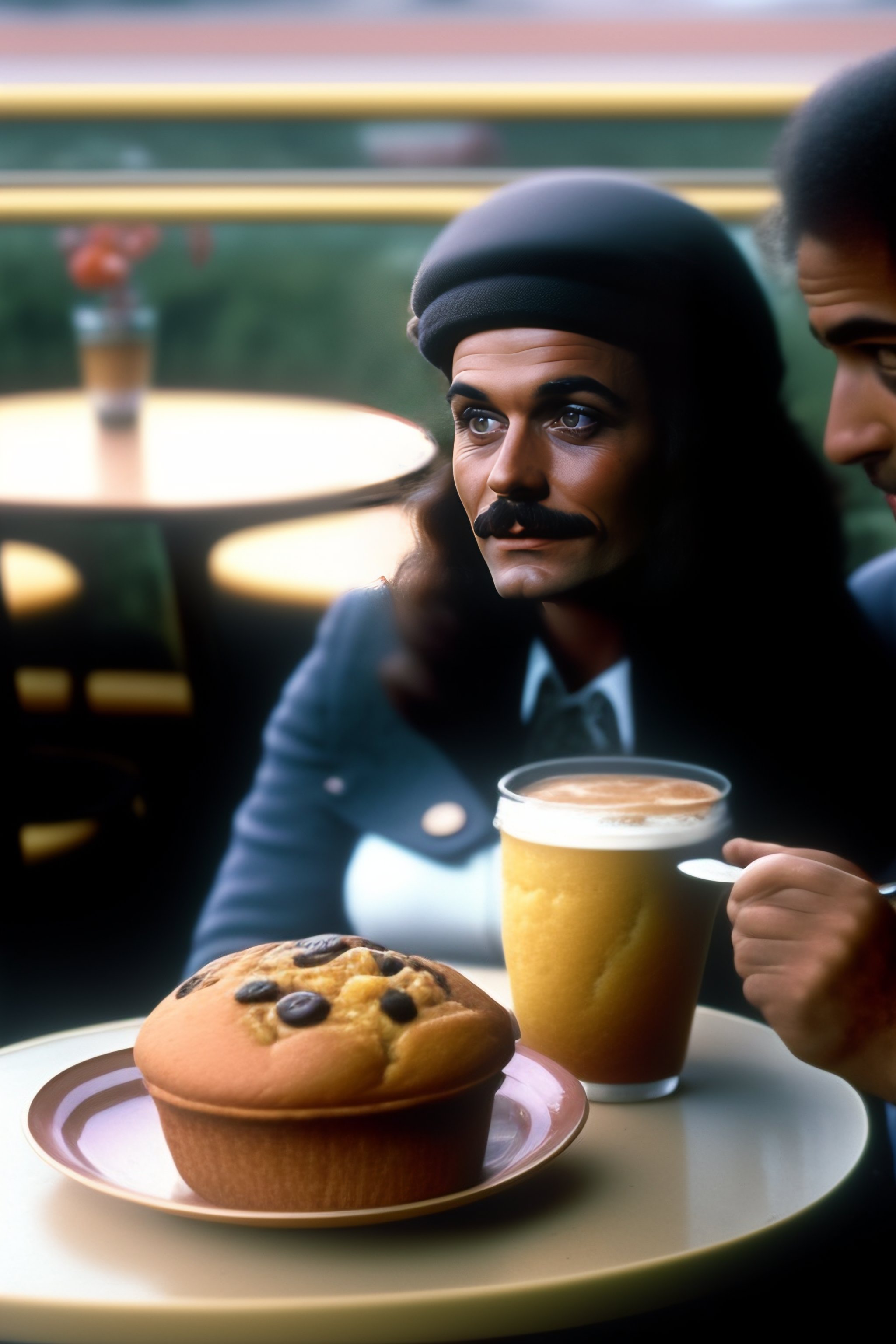 Lexica - 70'S VINTAGE PHOTO OF A DEFORMED DISABLED COUPLE SITTING IN A ...