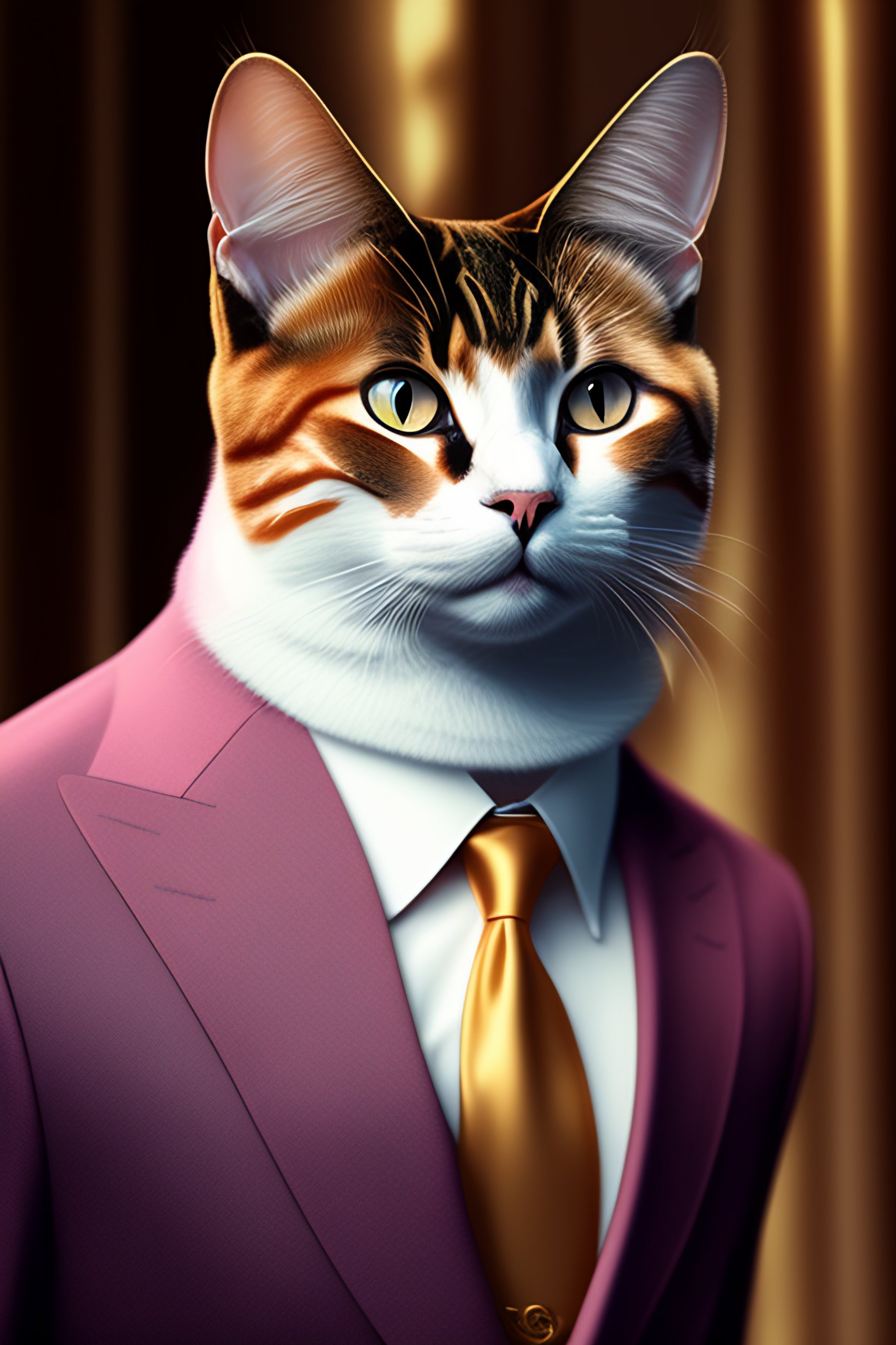 Lexica - Cat in a suit