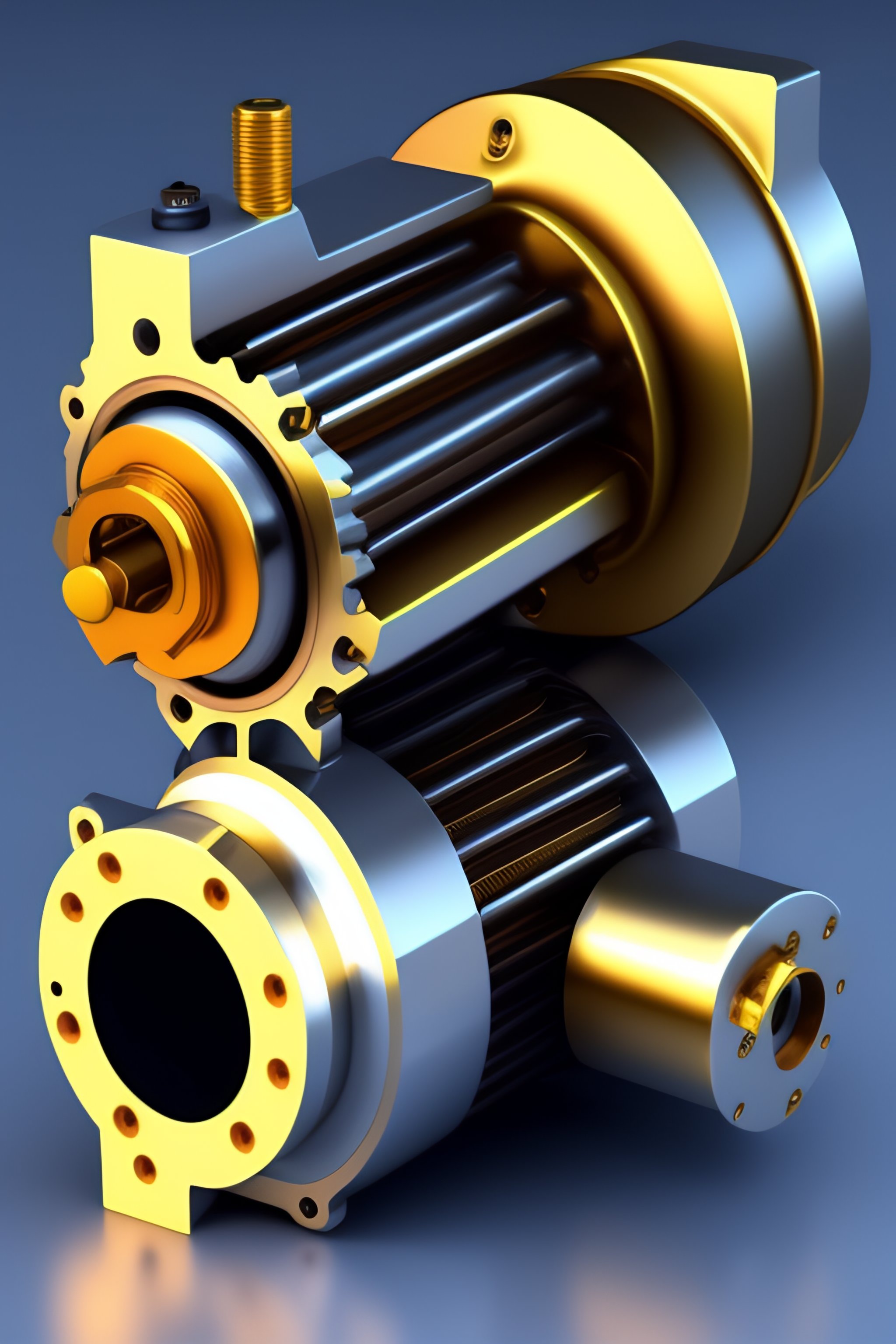 Lexica - Adjustable shaft support cad engineering gear mechanism helical artstation assembly ...