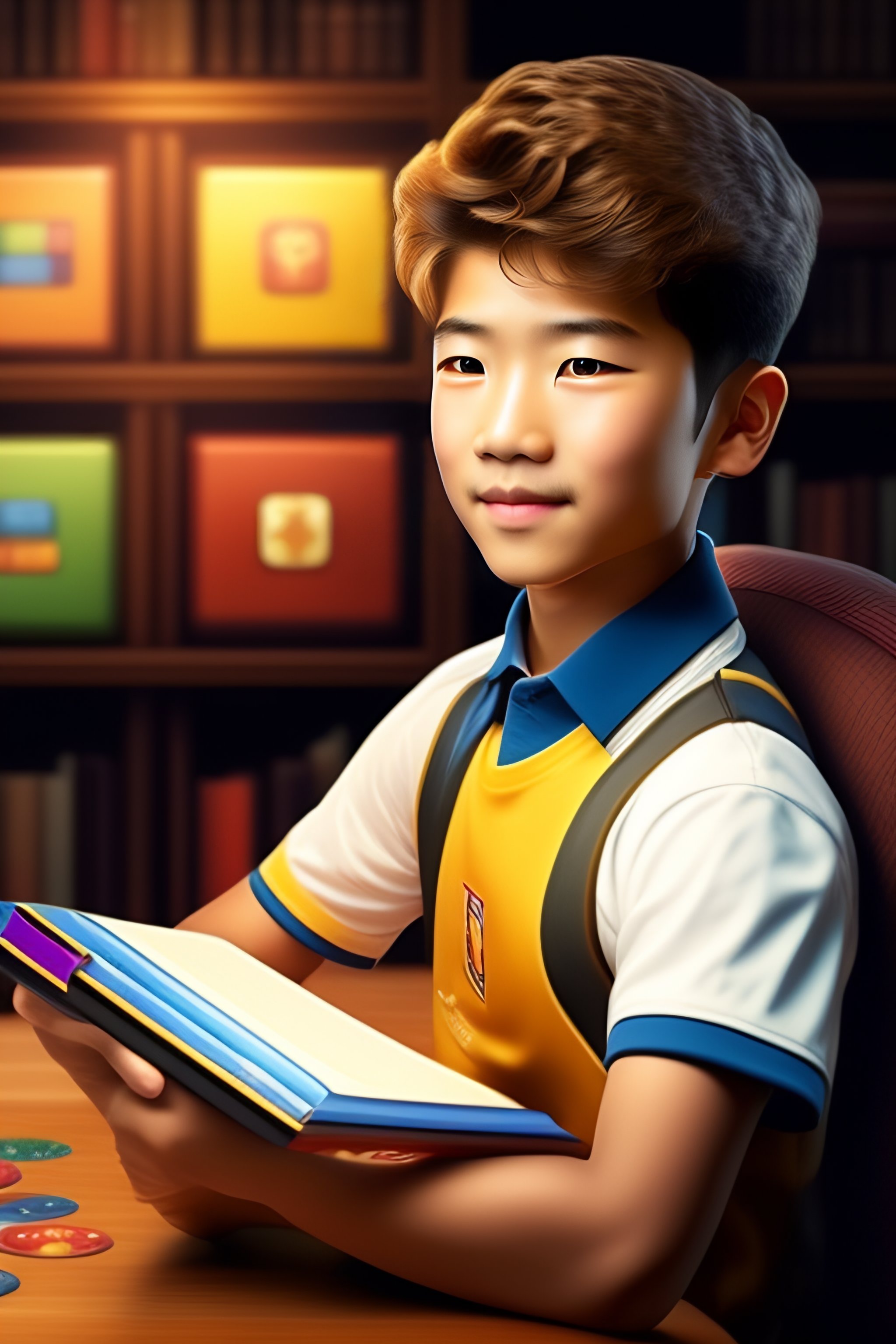 Lexica - Board game character, man a student who studies at school age ...