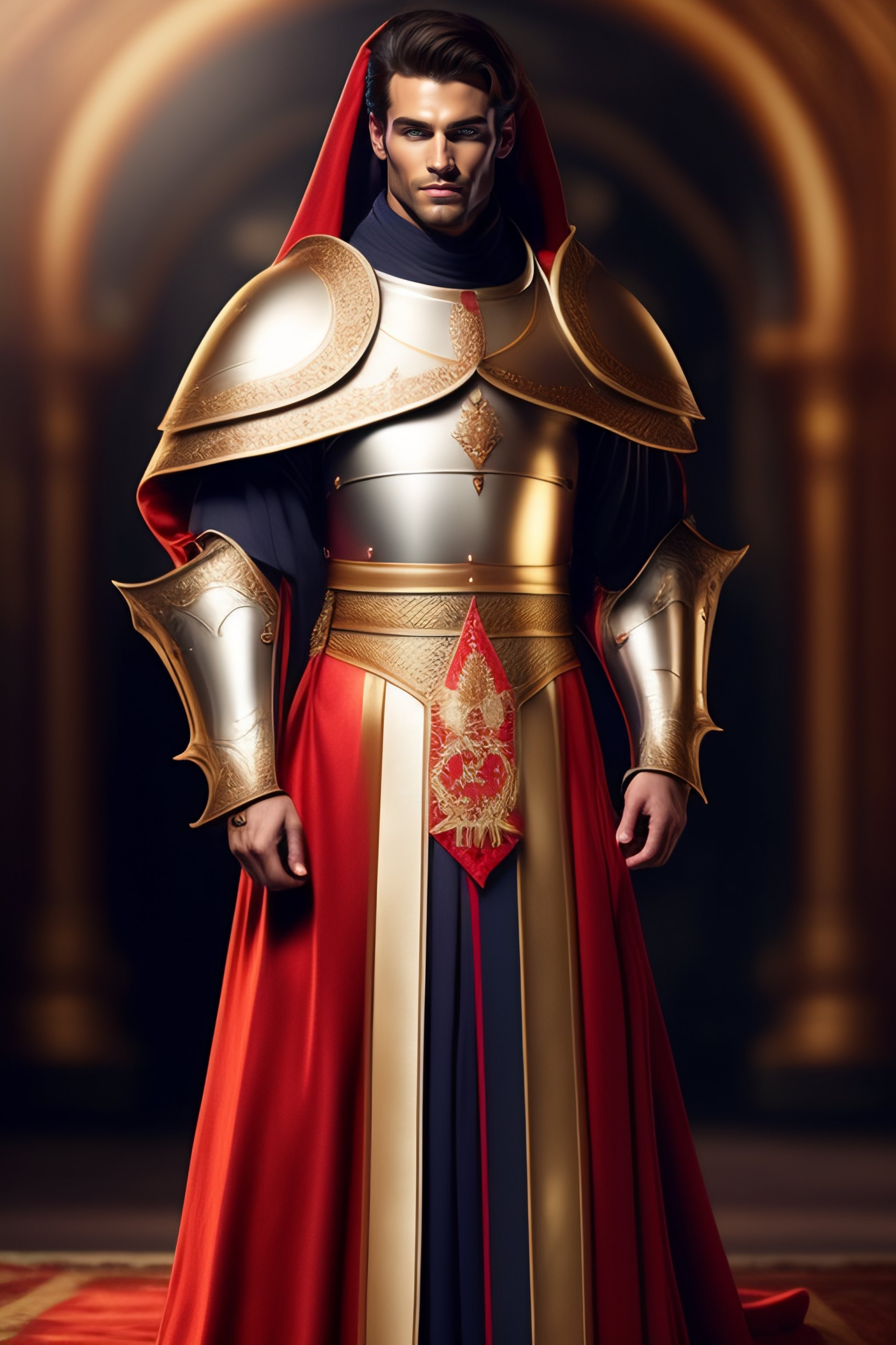 Lexica - Charming knight wear light armor and robe