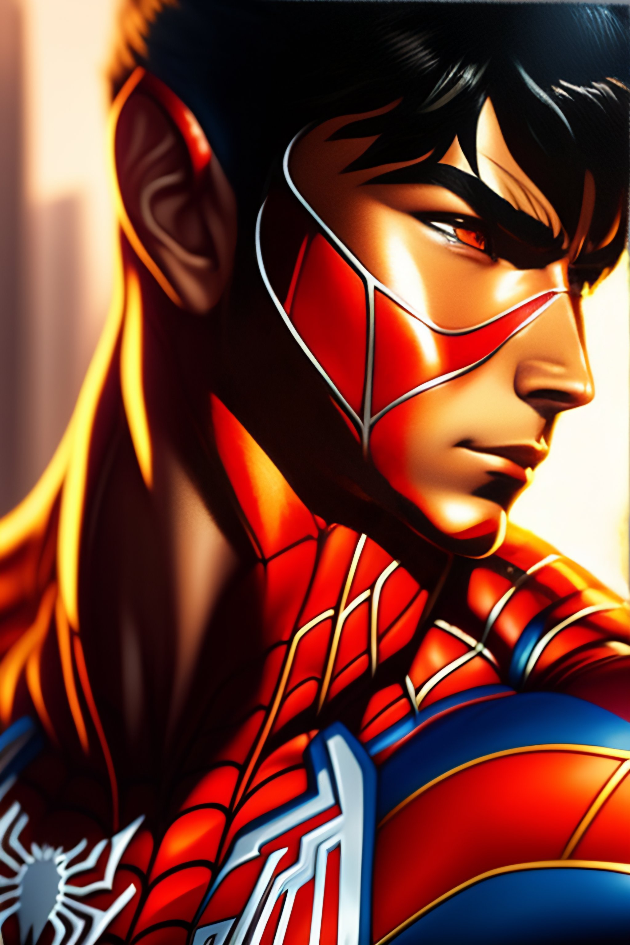 Lexica - Spider man art, highly detailed, complete body composition, by ...