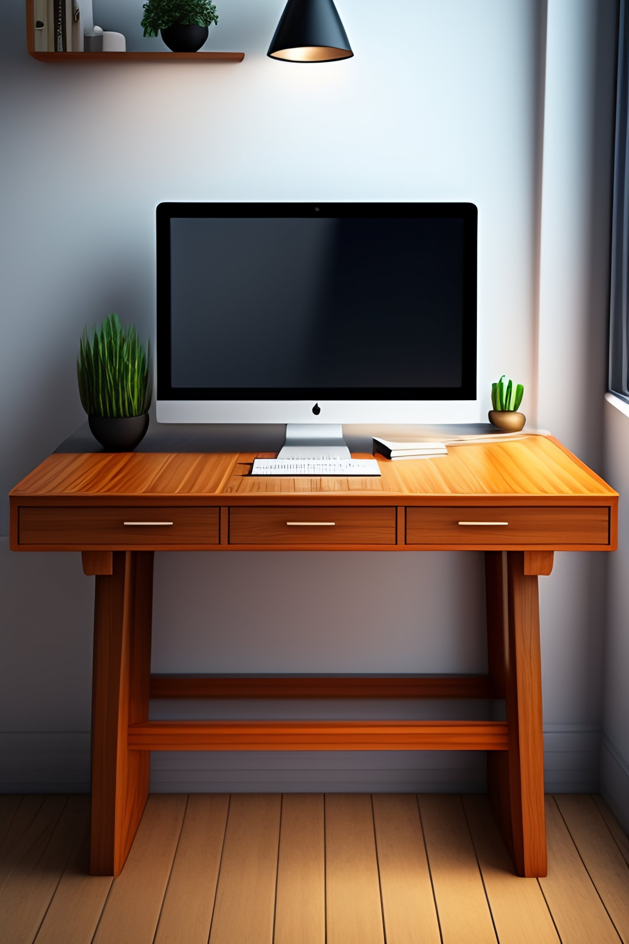 Lexica - Laptop on desk with an office settings