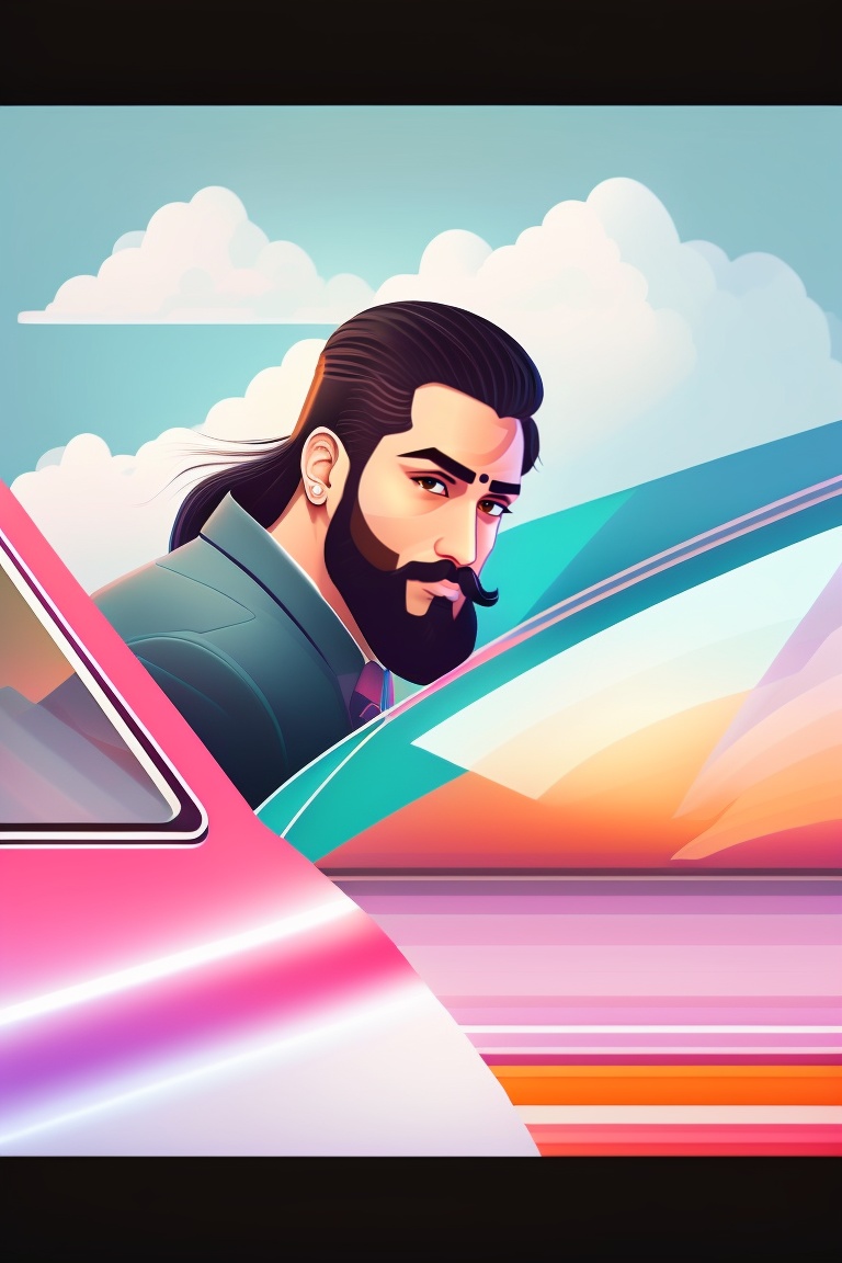 Lexica - Hyper detailed illustration of a south Indian male podcaster ...