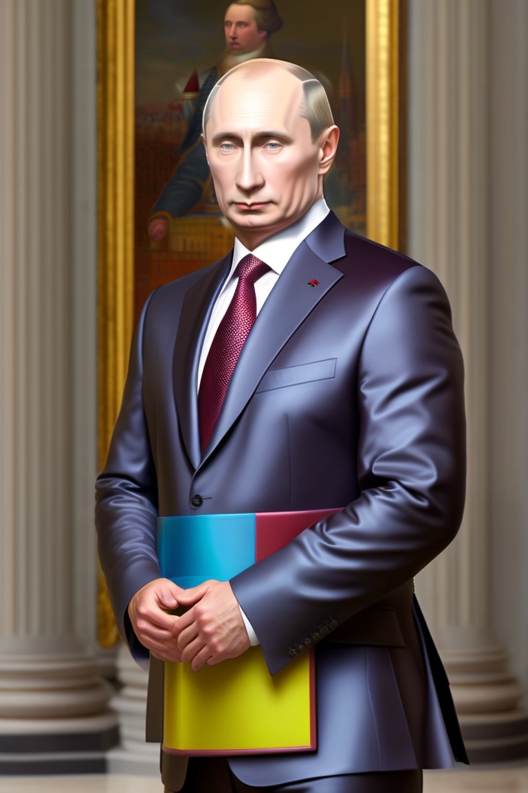 Lexica - Masterpiece, Vladimir Putin, wearing short