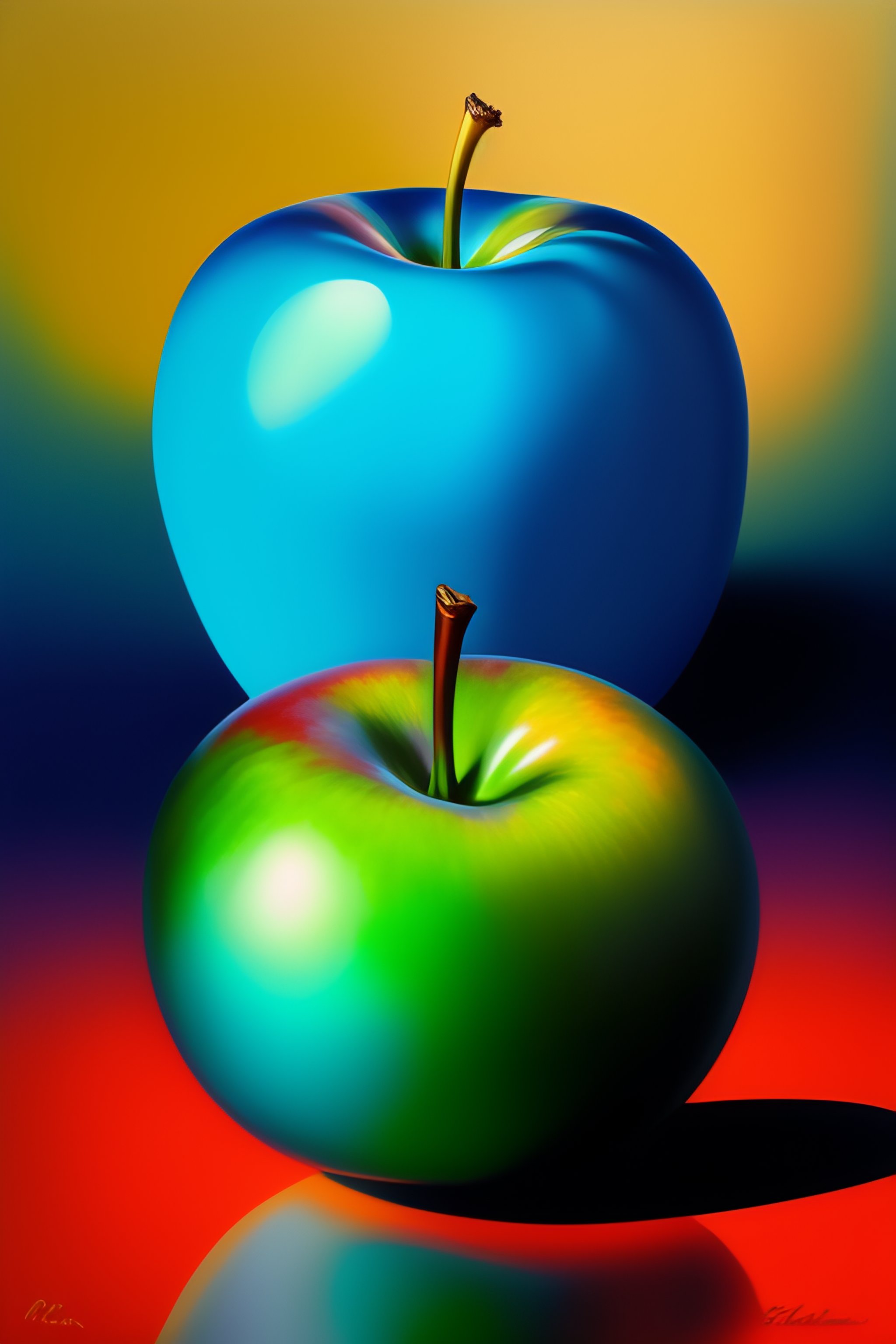 Lexica - Niamh, blue apple, dali