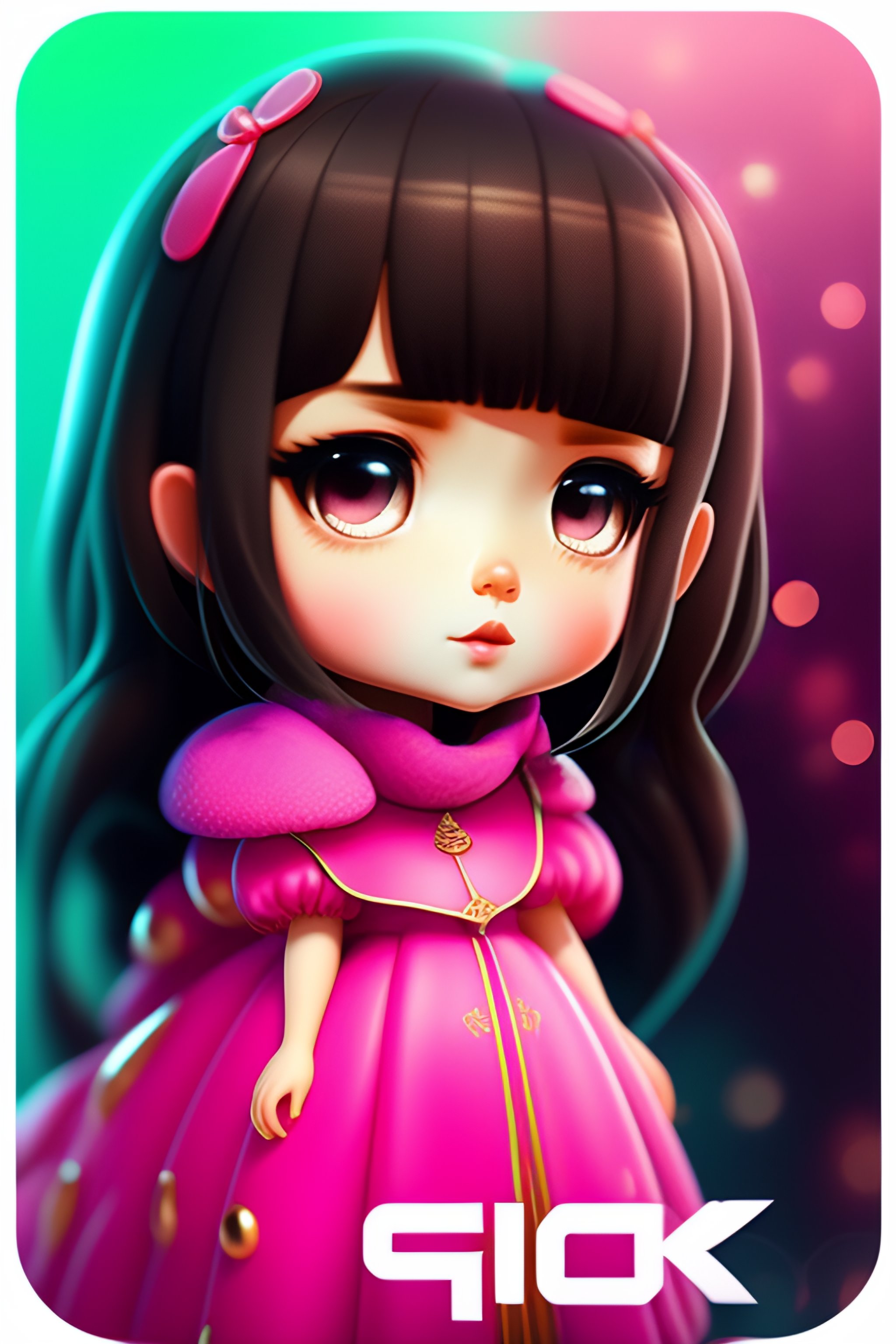 Lexica - Girl Chibi pink