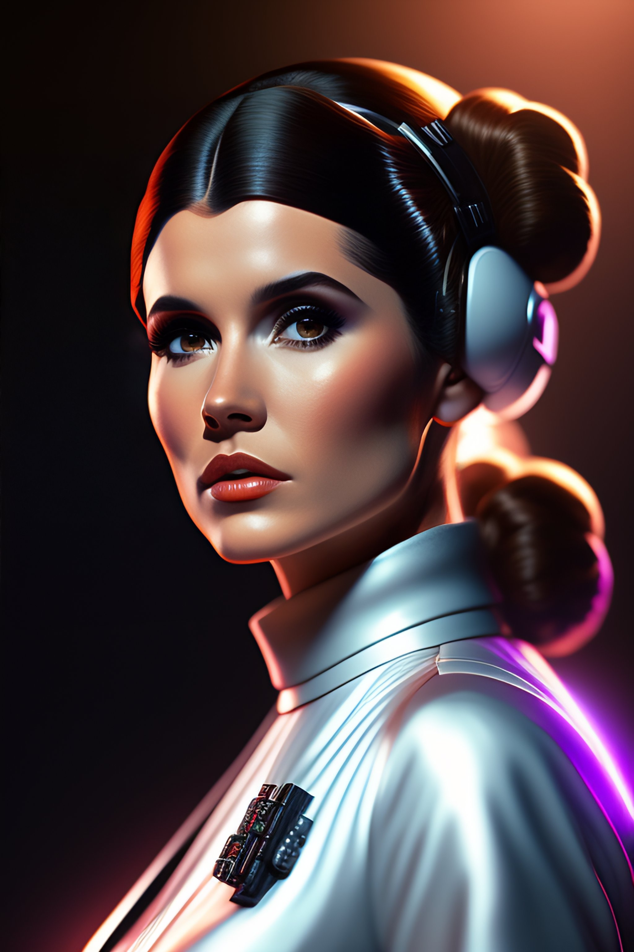 Lexica - Princess leia as young jedi woman with a blaster, Star wars ...