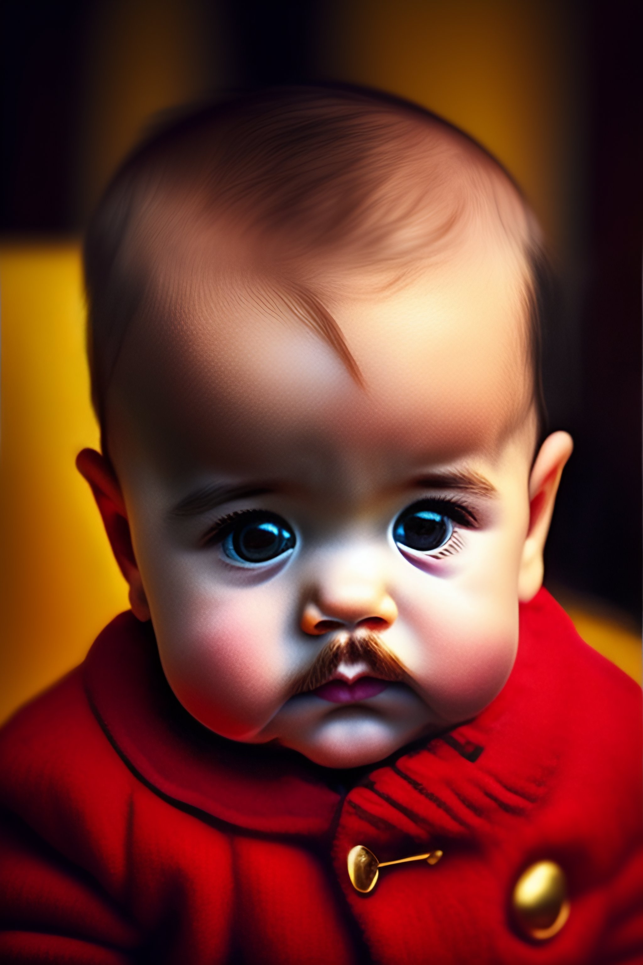 Lexica - Baby Hitler with a mustache