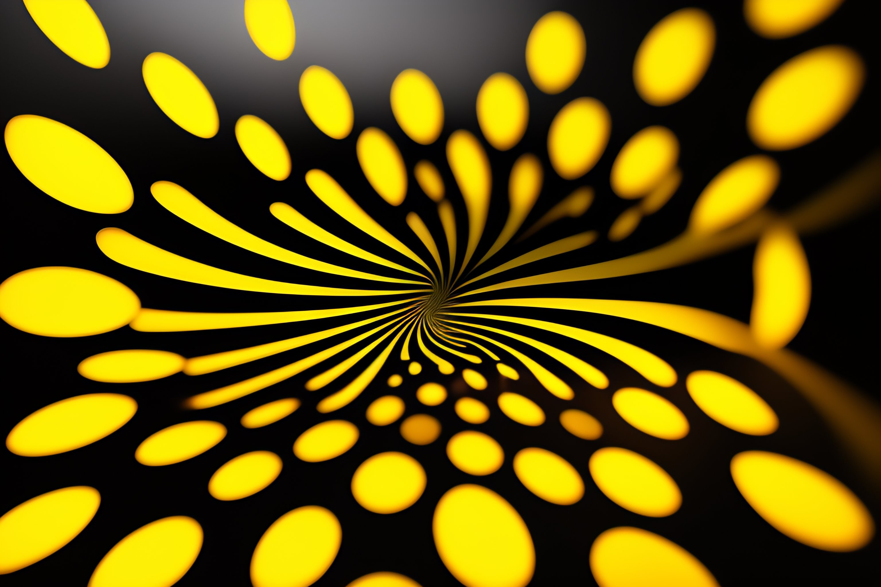 Lexica - 7d black yellow abstract optical illusion design