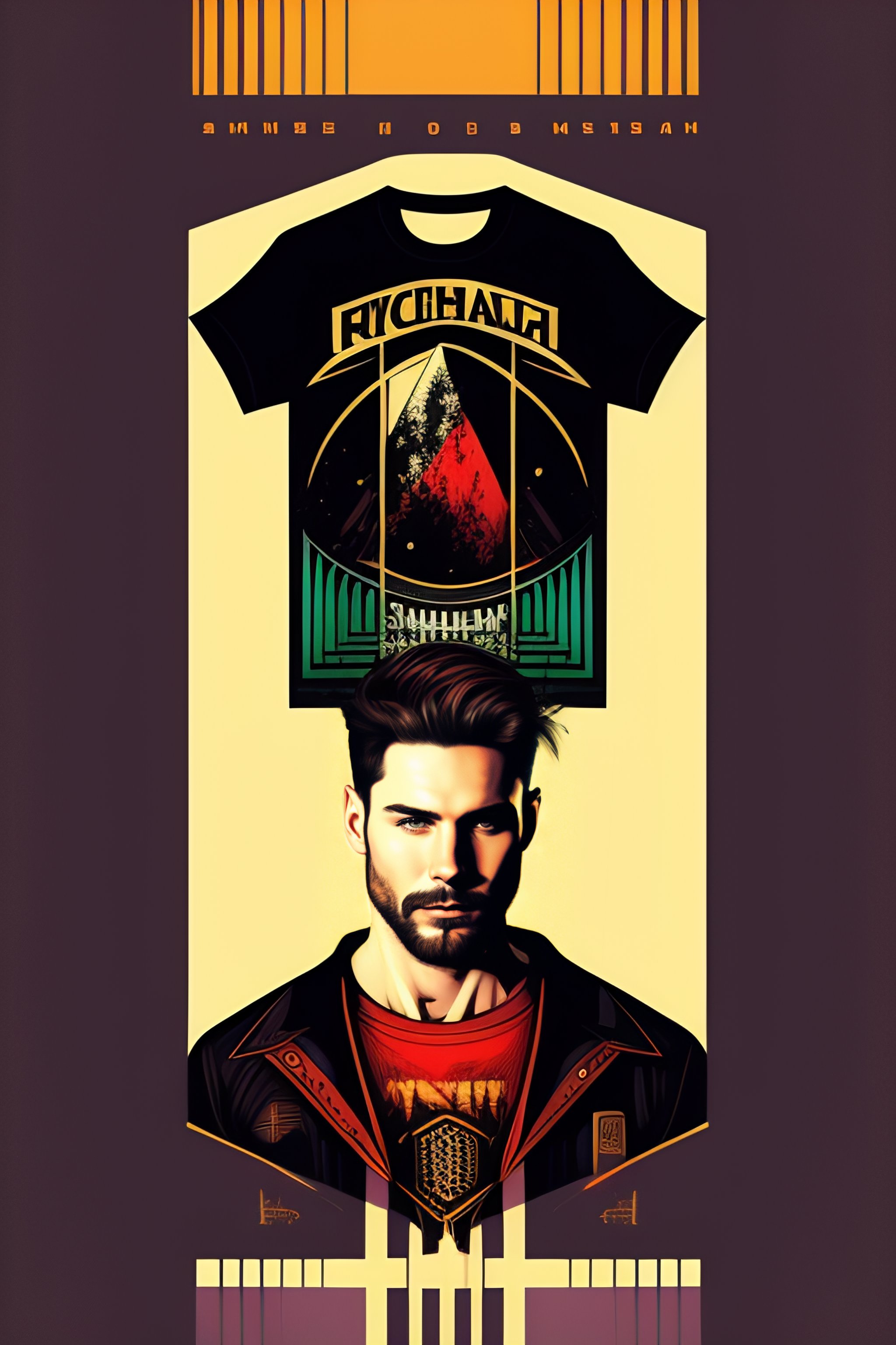 Lexica - Vector, graphic novel, grunge, geometric tshirt design