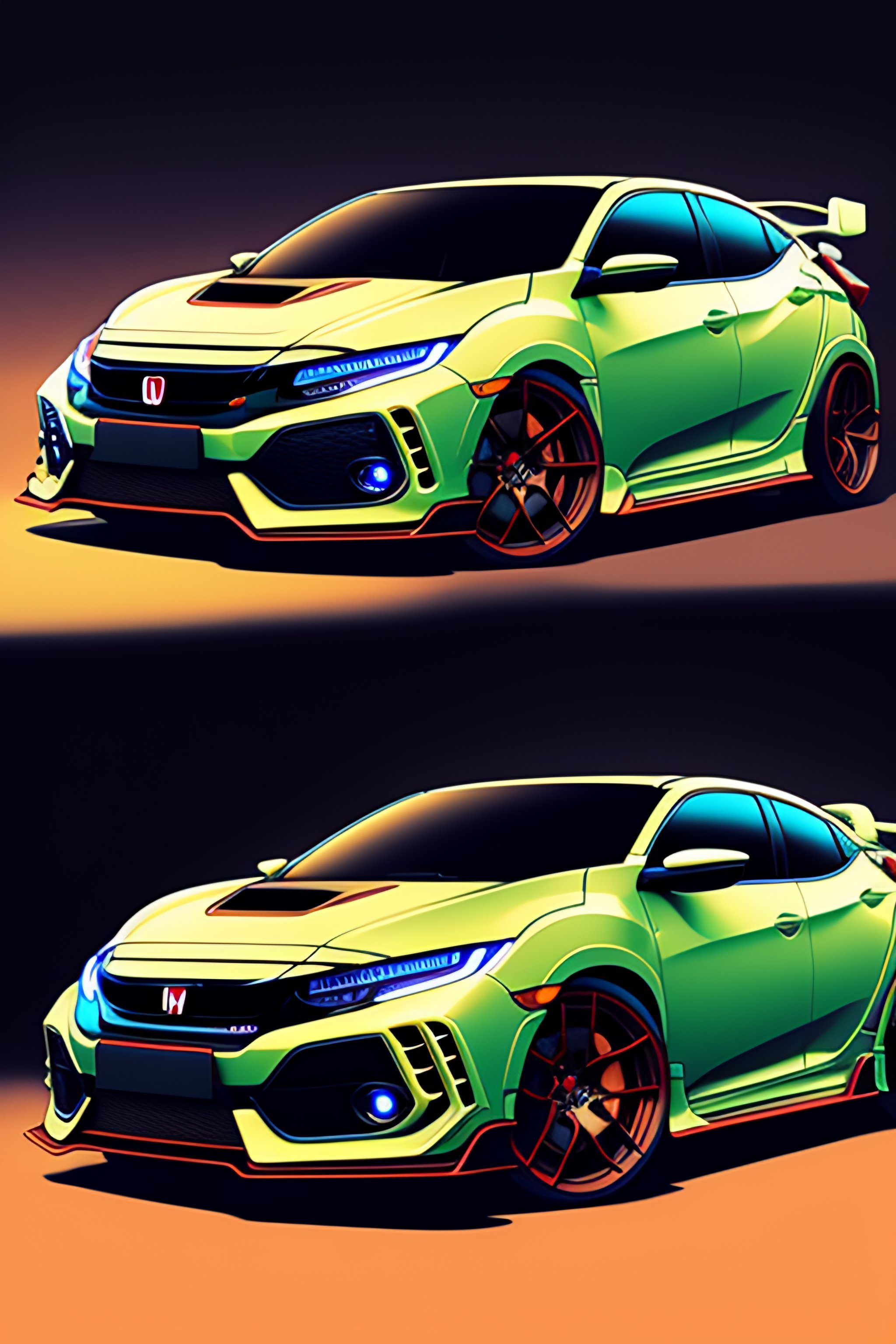 Lexica - Cell shaded, 2018 Honda Civic Type R, Borderlands 3 concept ...