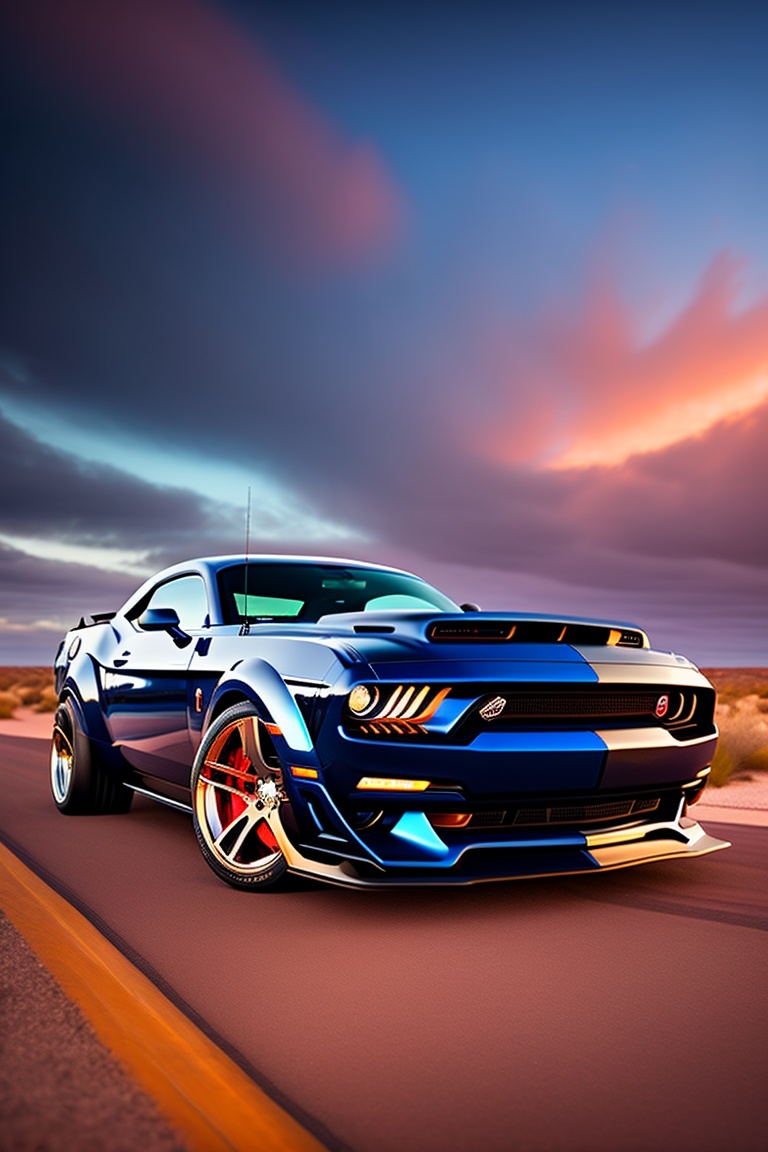 Lexica - A sleek black Dodge Demon with a striking silver edge ...