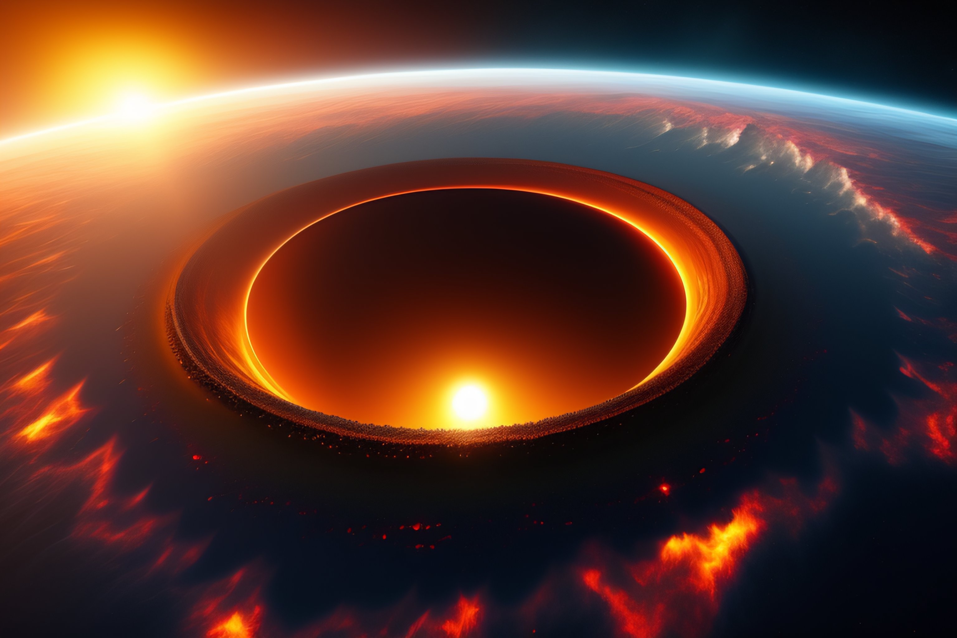 Lexica - Supermassive black hole , 8k detailed