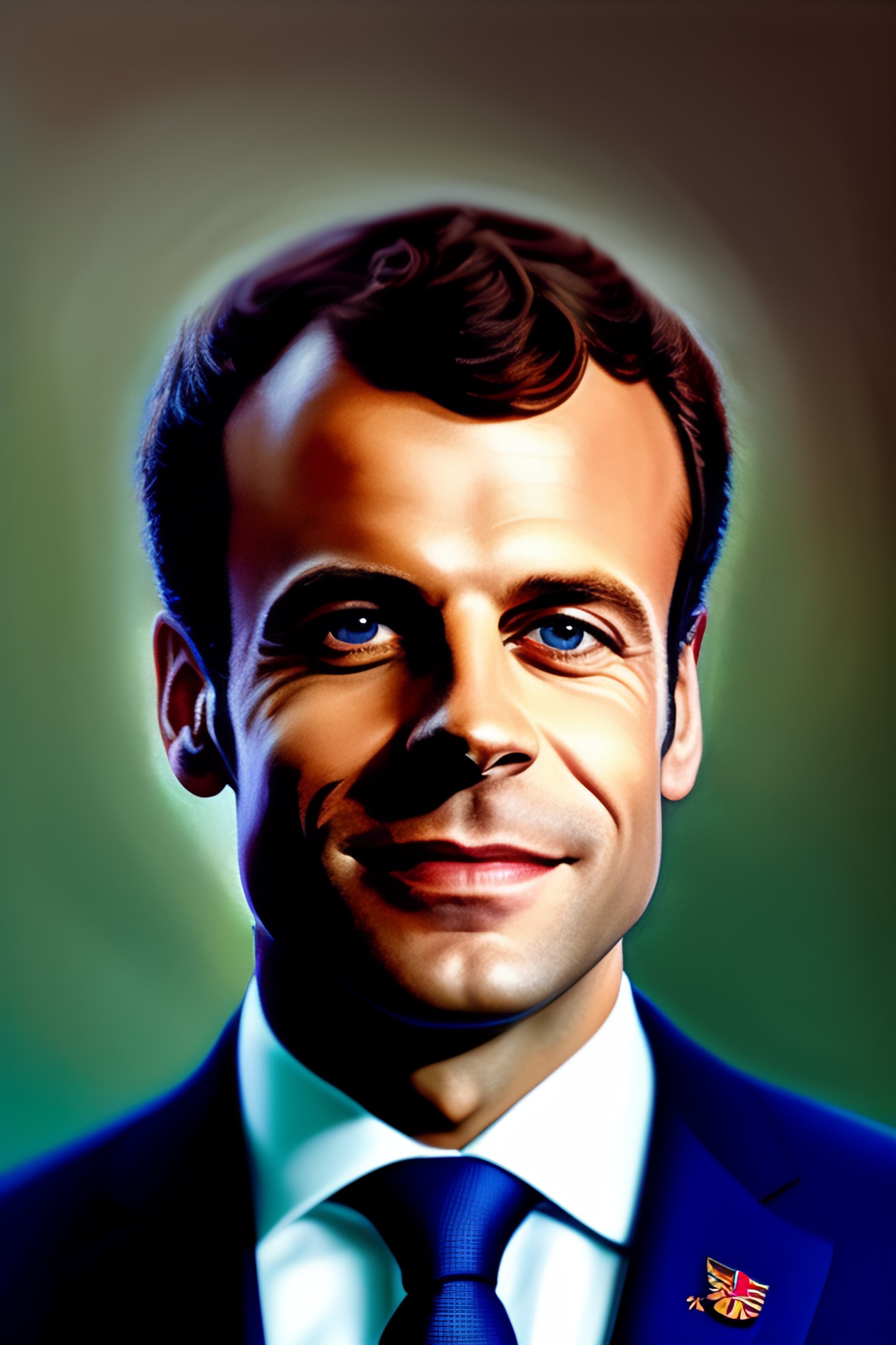 Lexica - Portrait of warhammer emmanuel macron