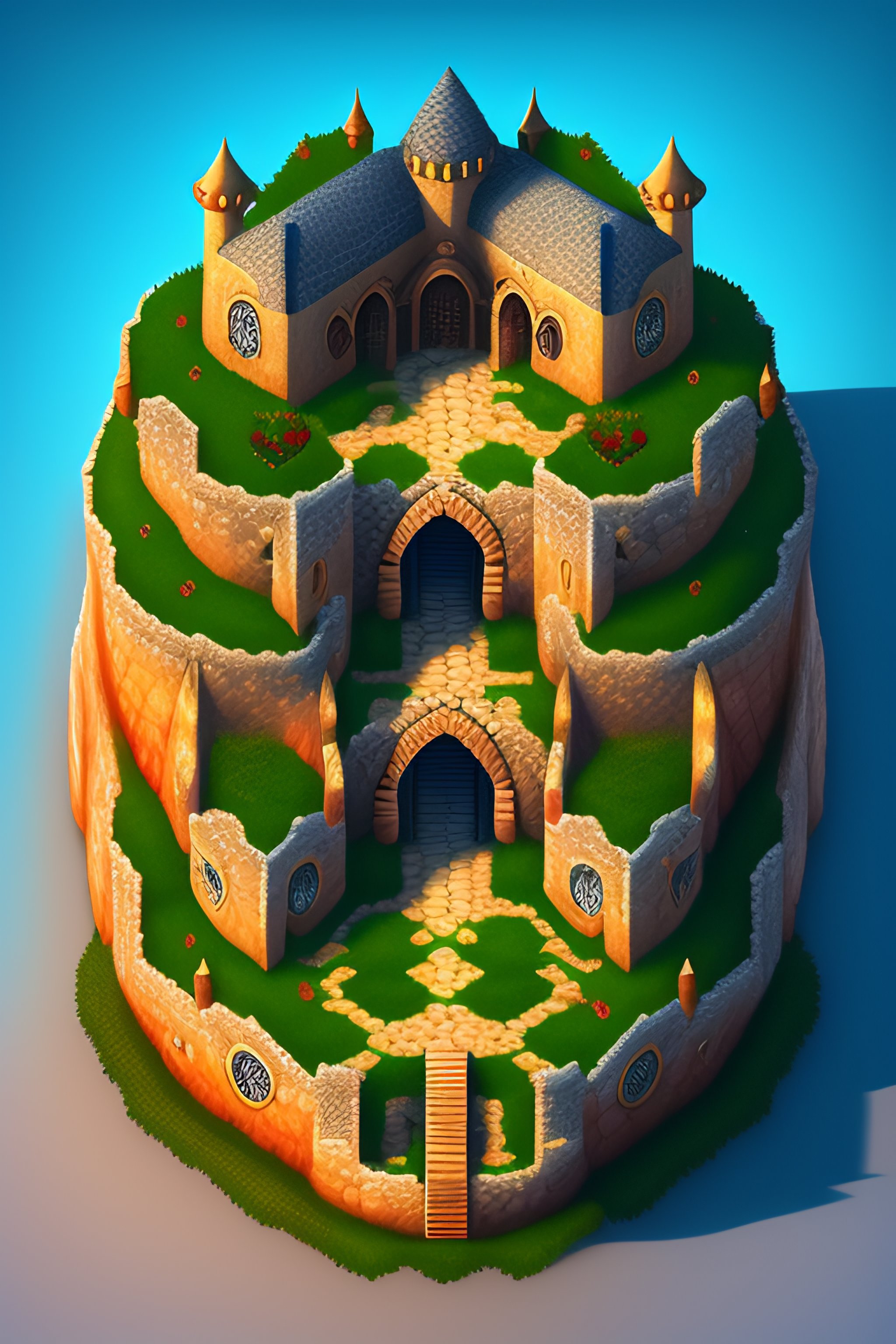 Lexica - Rpg map of ancient castle