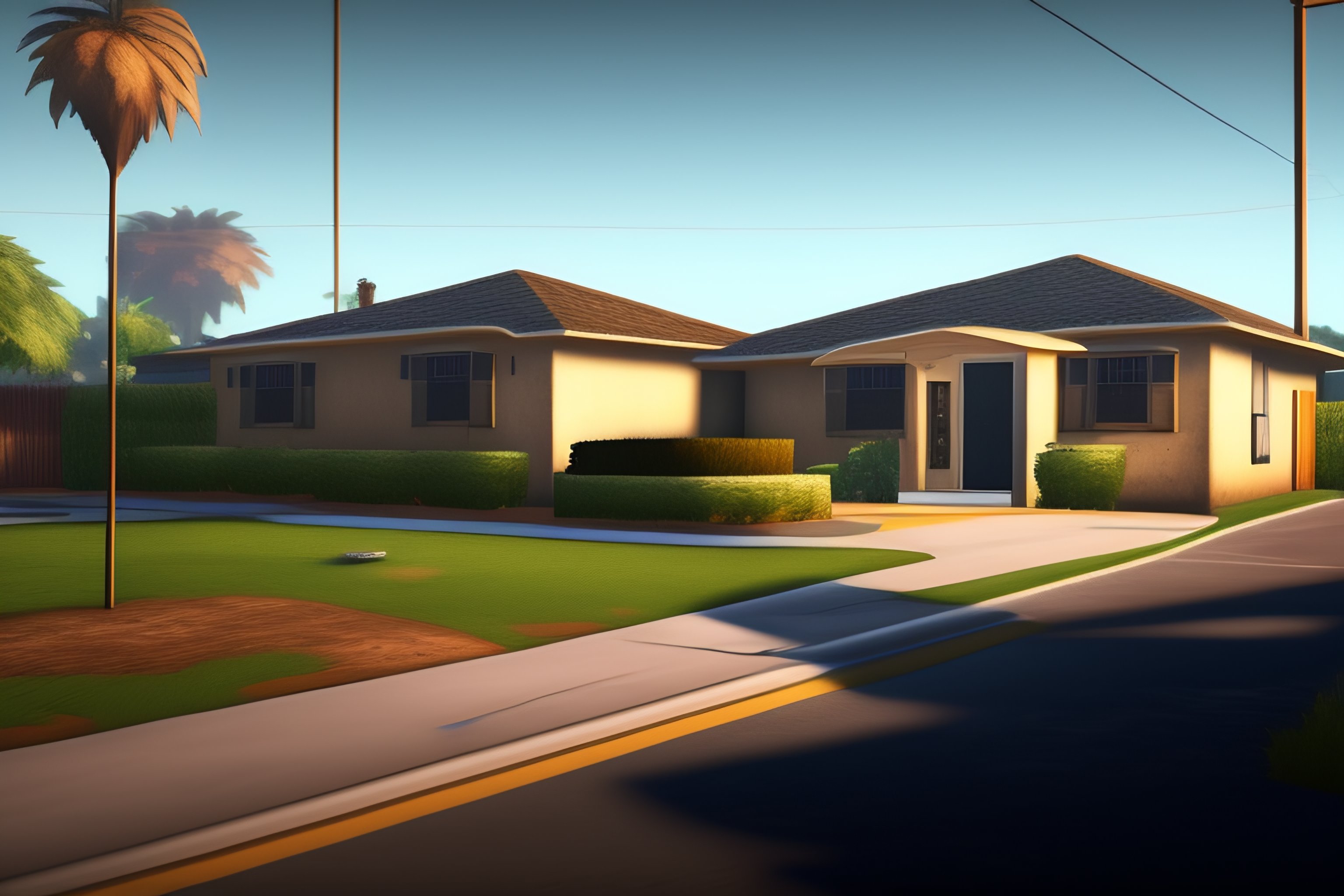 Lexica - Compton, LA, california, ata, carl Johnson, San Andreas, 8k