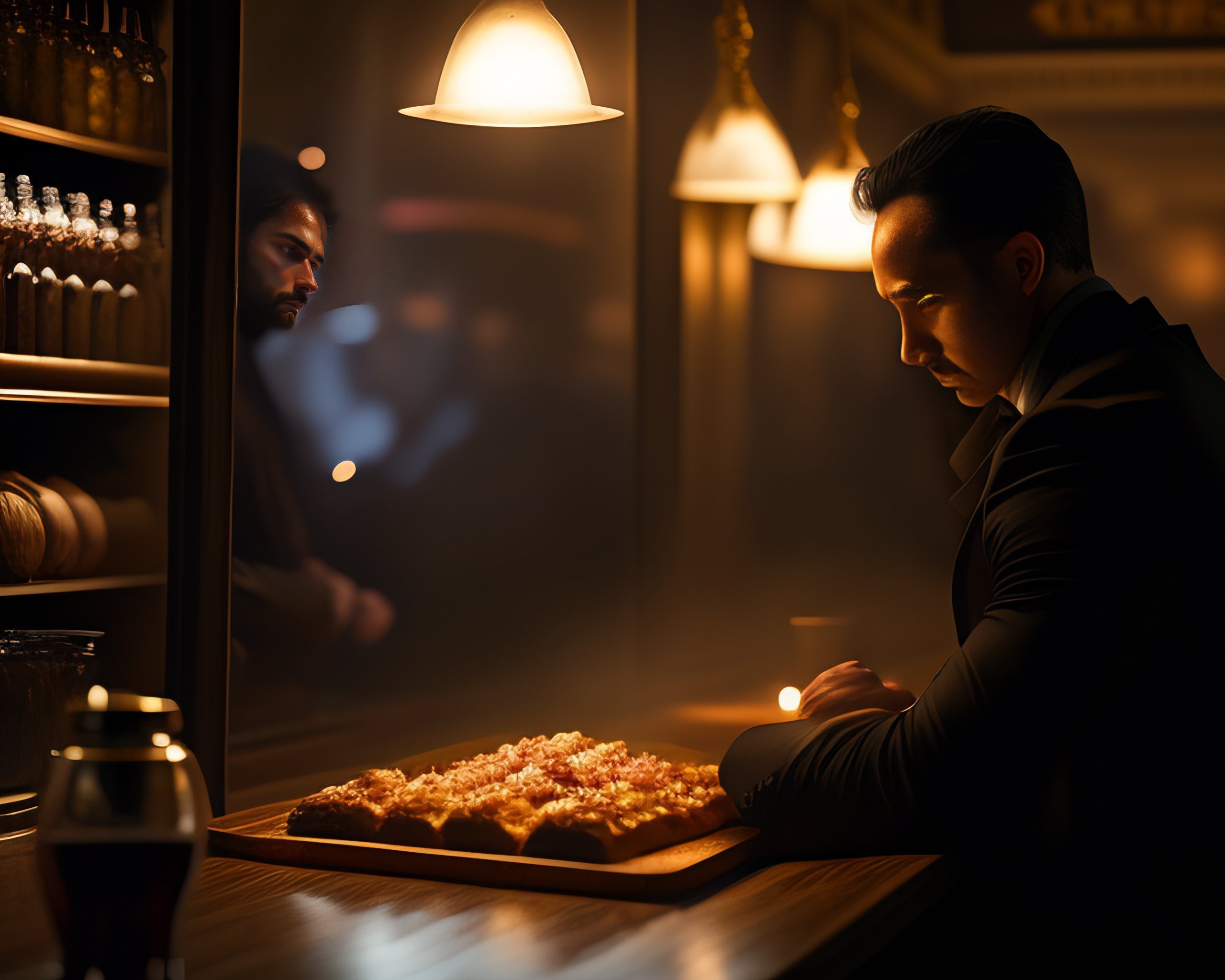 Lexica - Epic professional digital art hungry man, atmospheric lighting ...