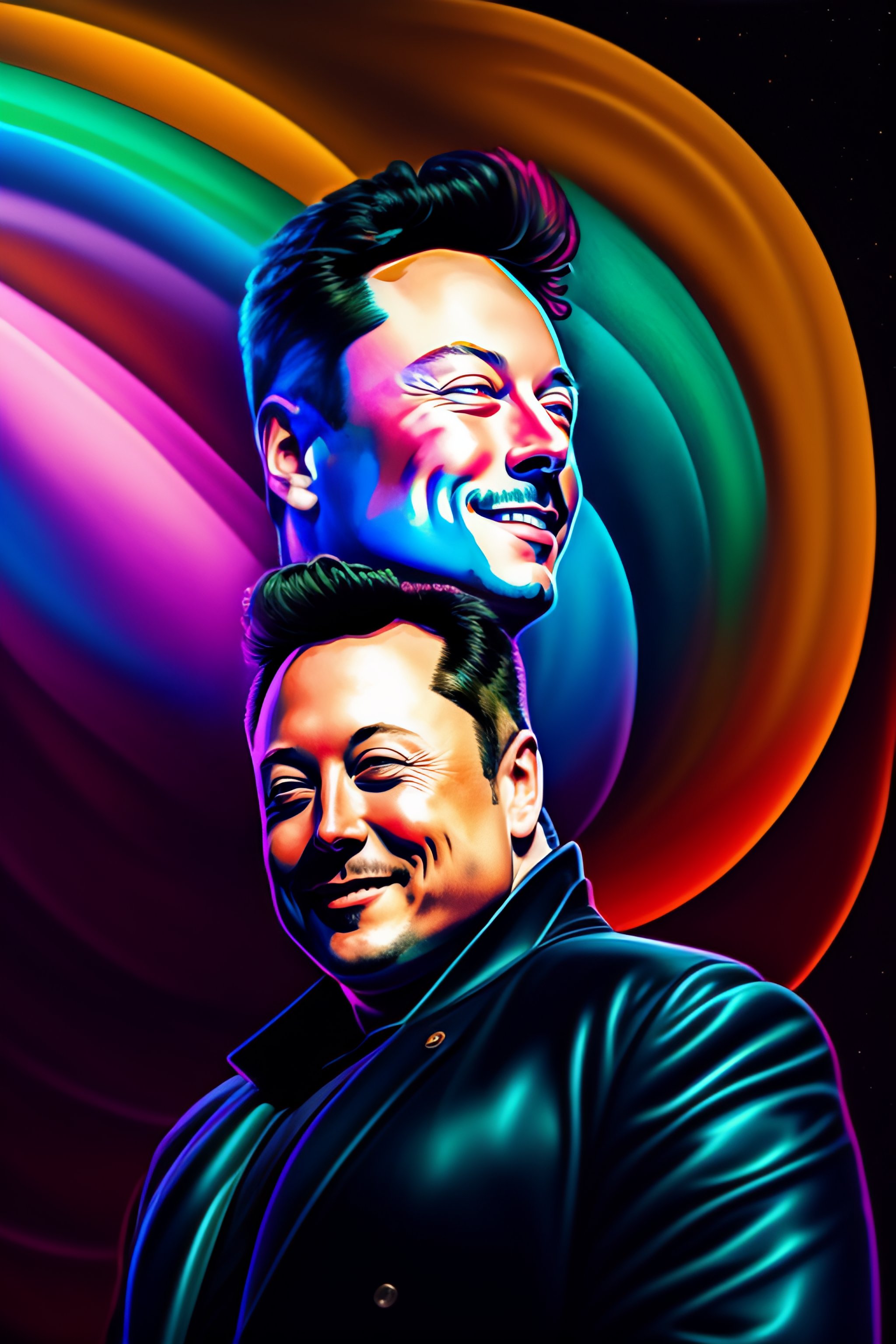 Lexica - High quality painting portrait of Elon Musk by DavidJanssen ...