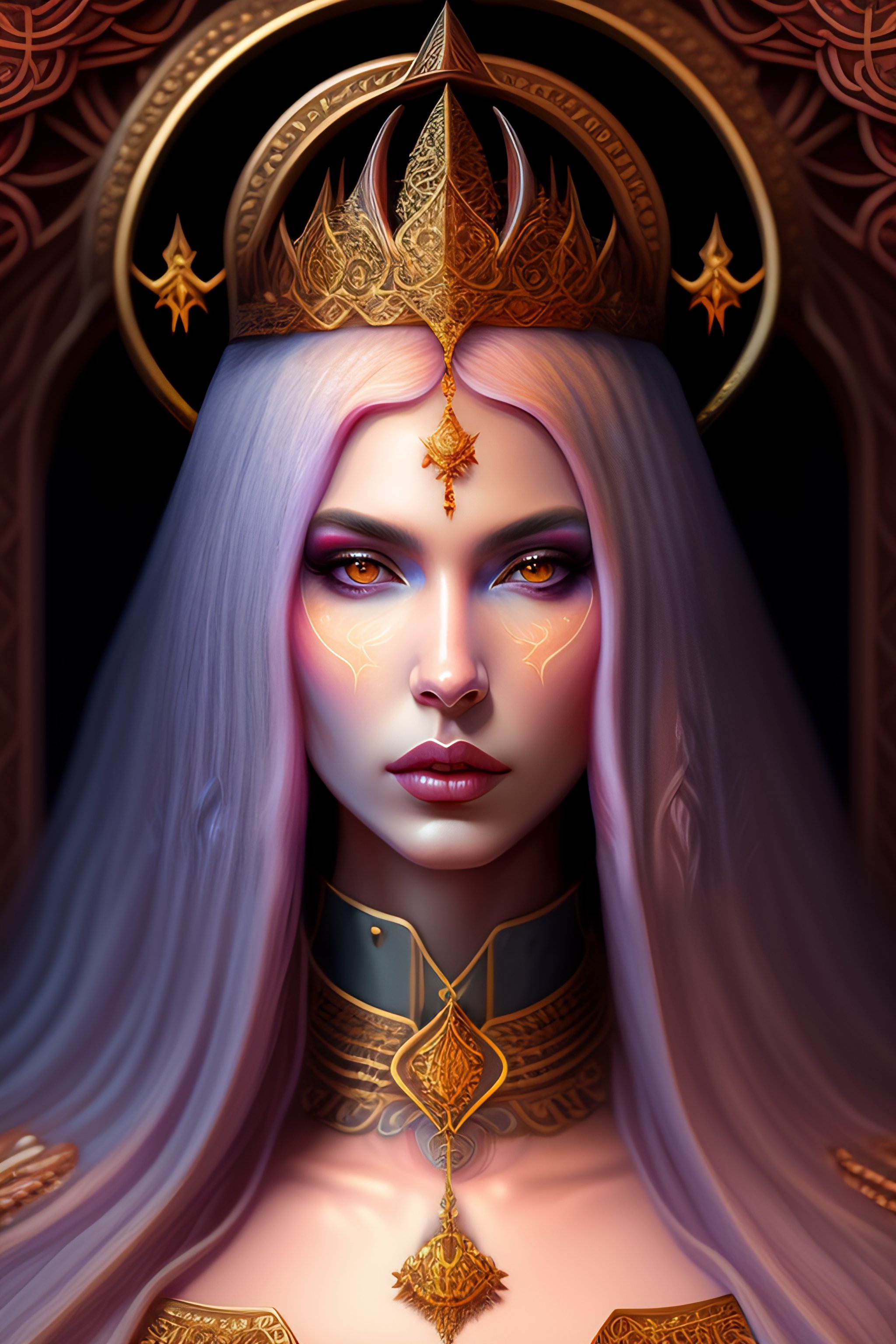 Lexica - Satanic priestess Concept art portrait by Casey Weldon, Olga ...