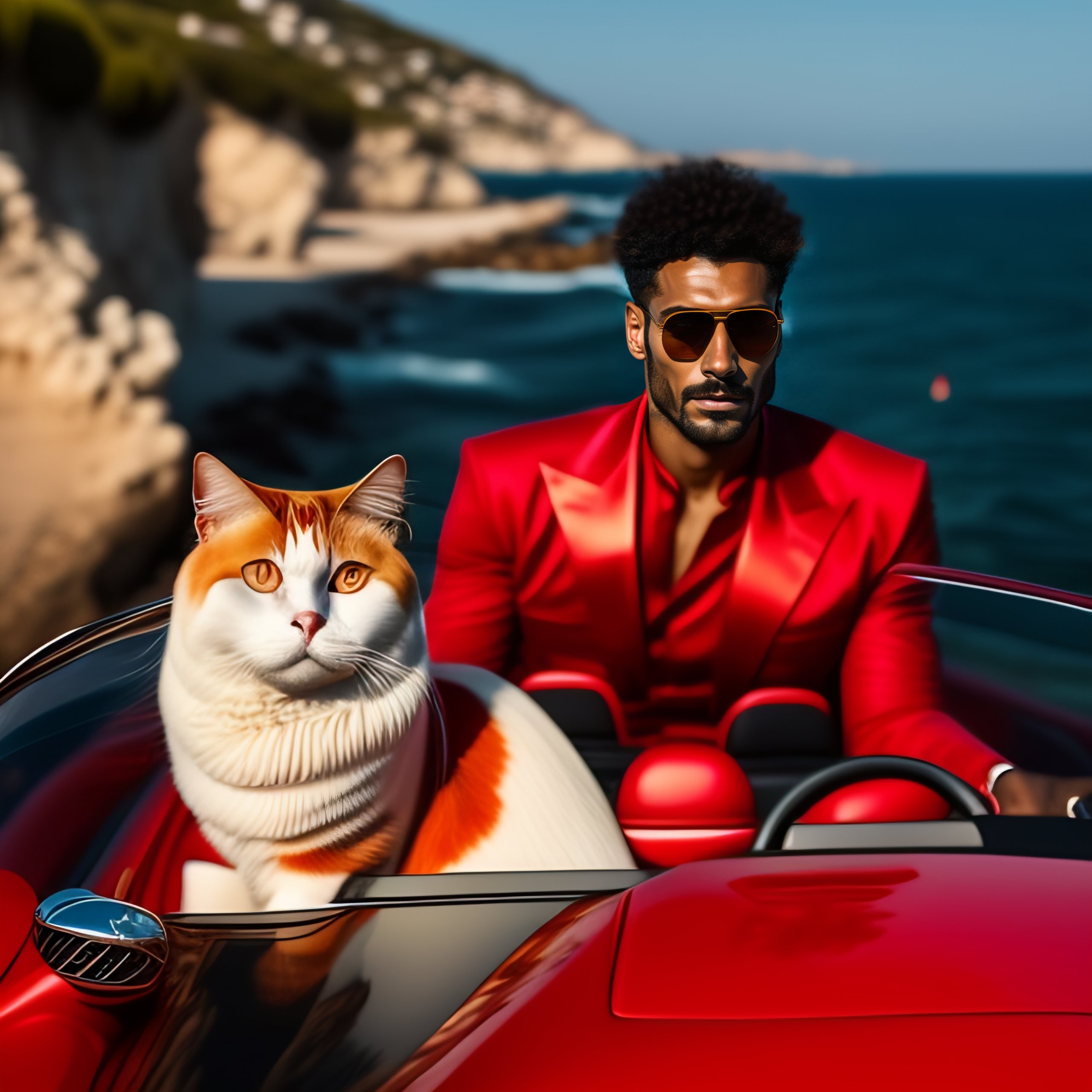 Lexica - A woman and a man with the heads from a male and female birman ...